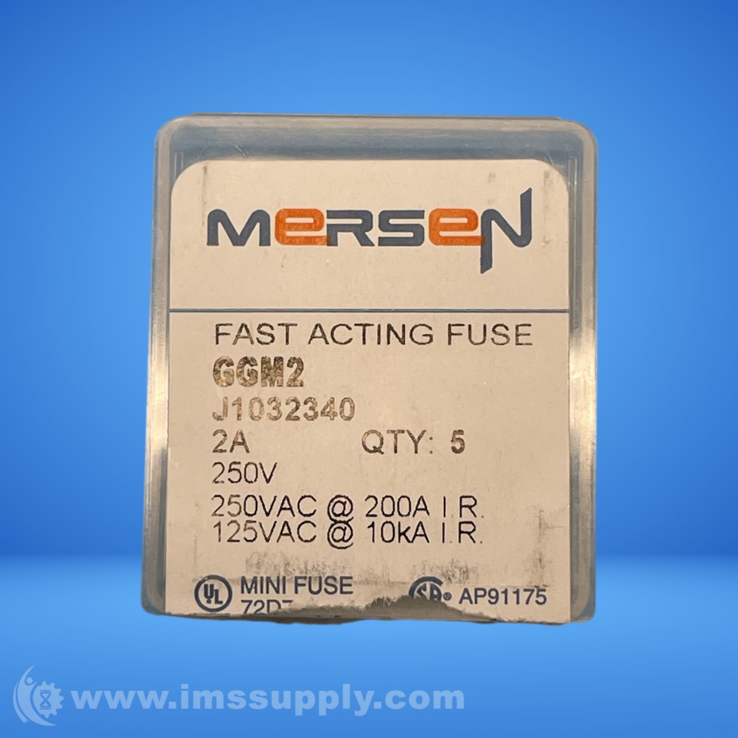 Mersen GGM2 Fast Acting Fuse - IMS Supply