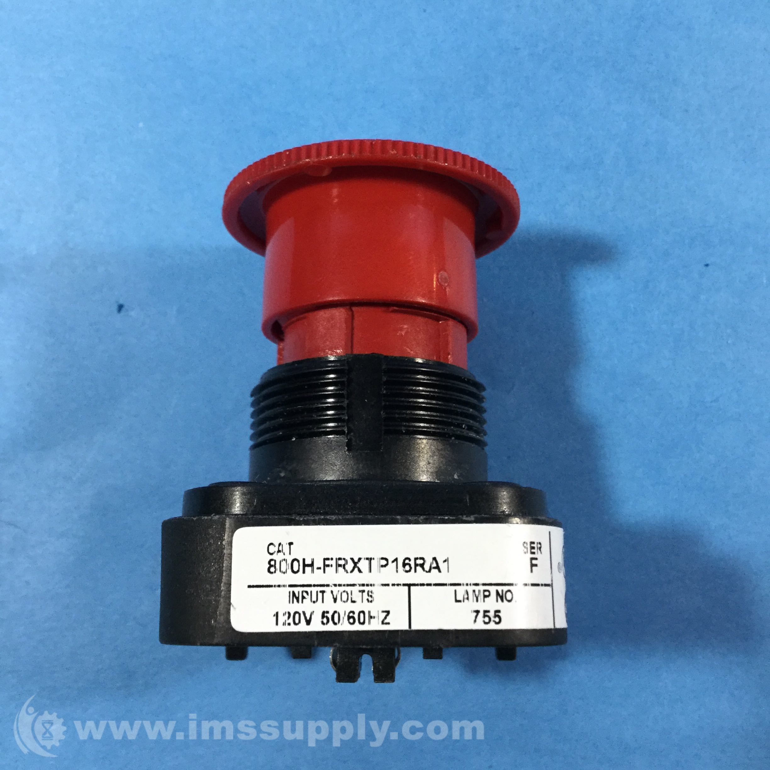 Allen Bradley 800H-FRXTP16RA1 Push Button Mushroom Head Red - IMS Supply