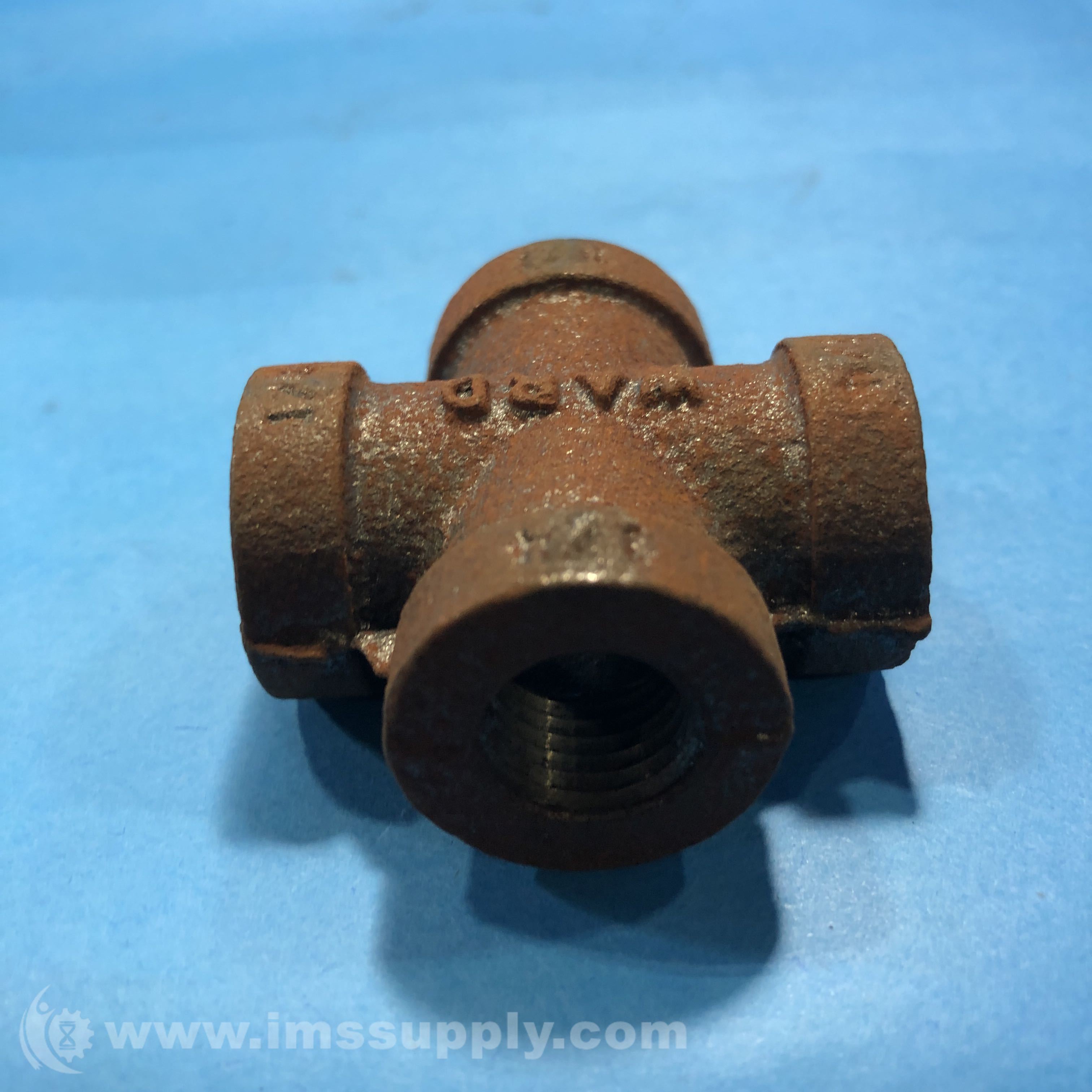 Ward 1/4 Cast Iron Cross Coupling Fitting - IMS Supply