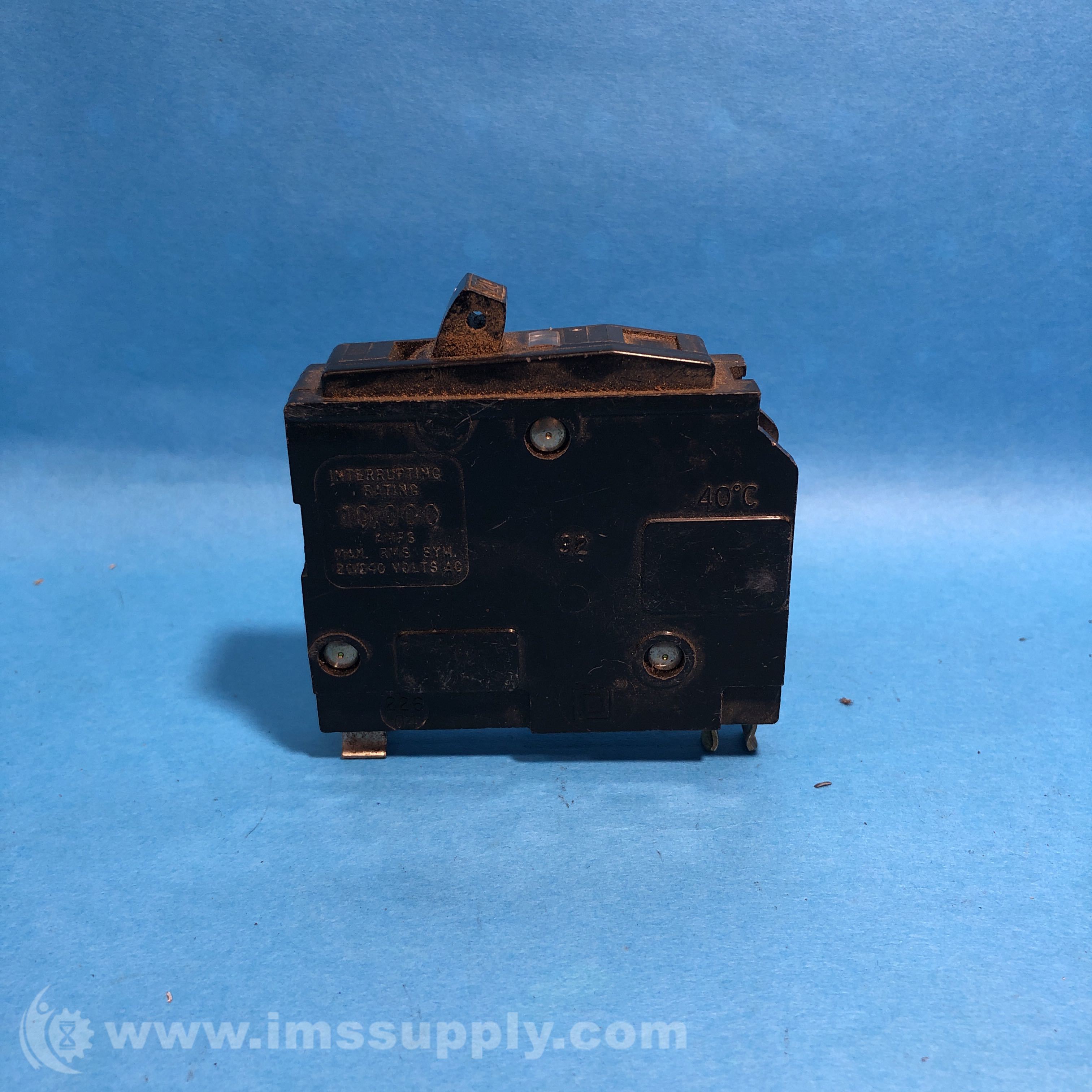 Square D Circuit Breaker, 20 Amp, 1 Pole, Type QO, 120/240 VAC - IMS Supply