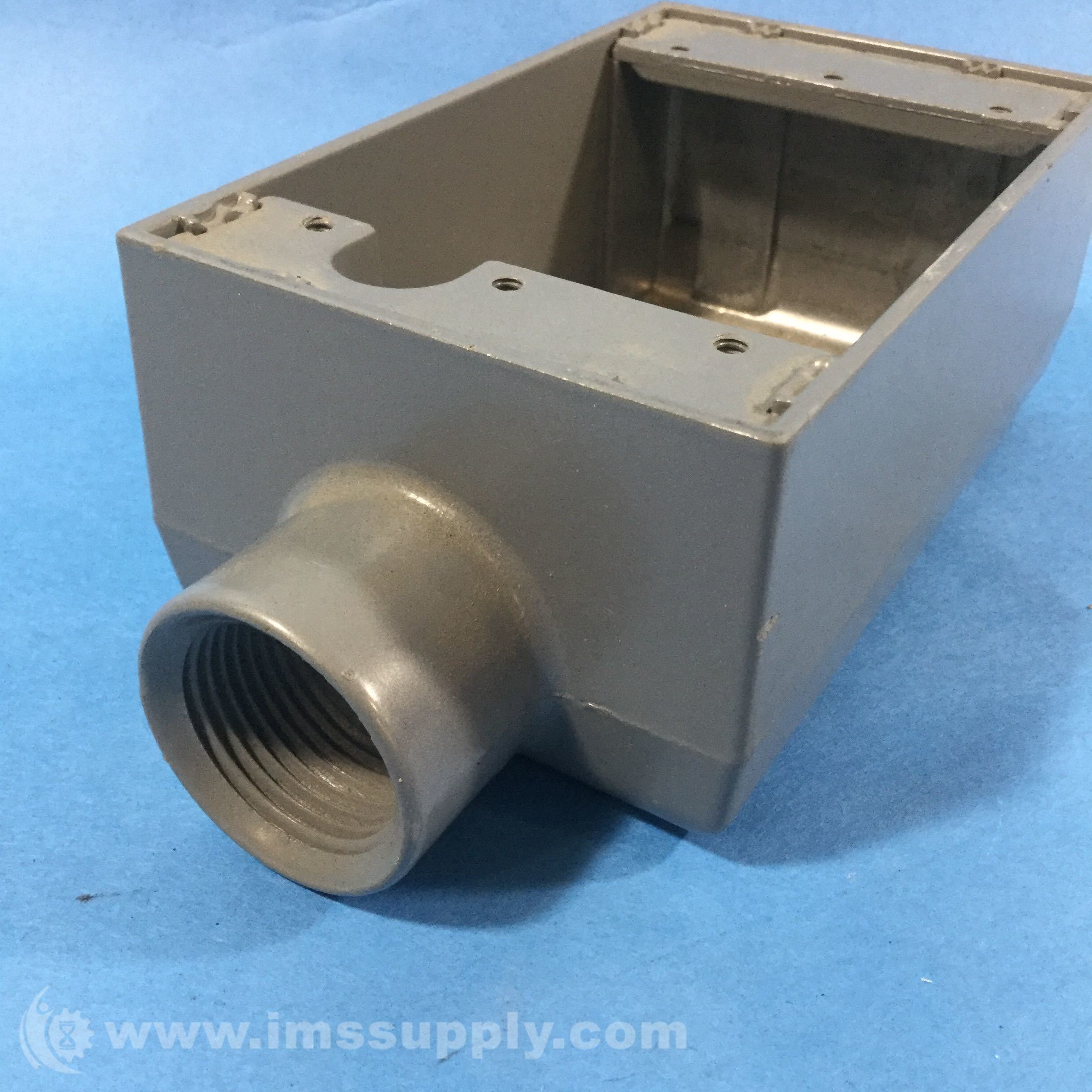 Weatherproof Electrical Box, 1-Gang, 1-Inlet, Aluminum - IMS Supply