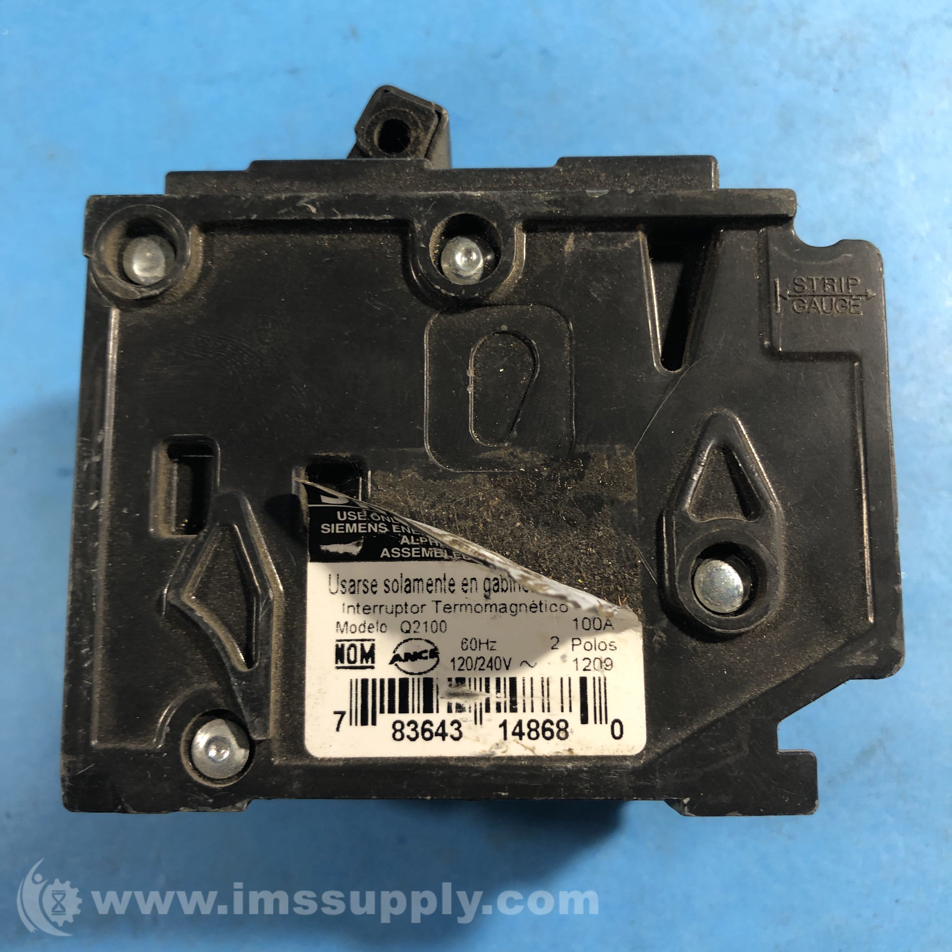 Siemens Q2100 Circuit Breaker - IMS Supply