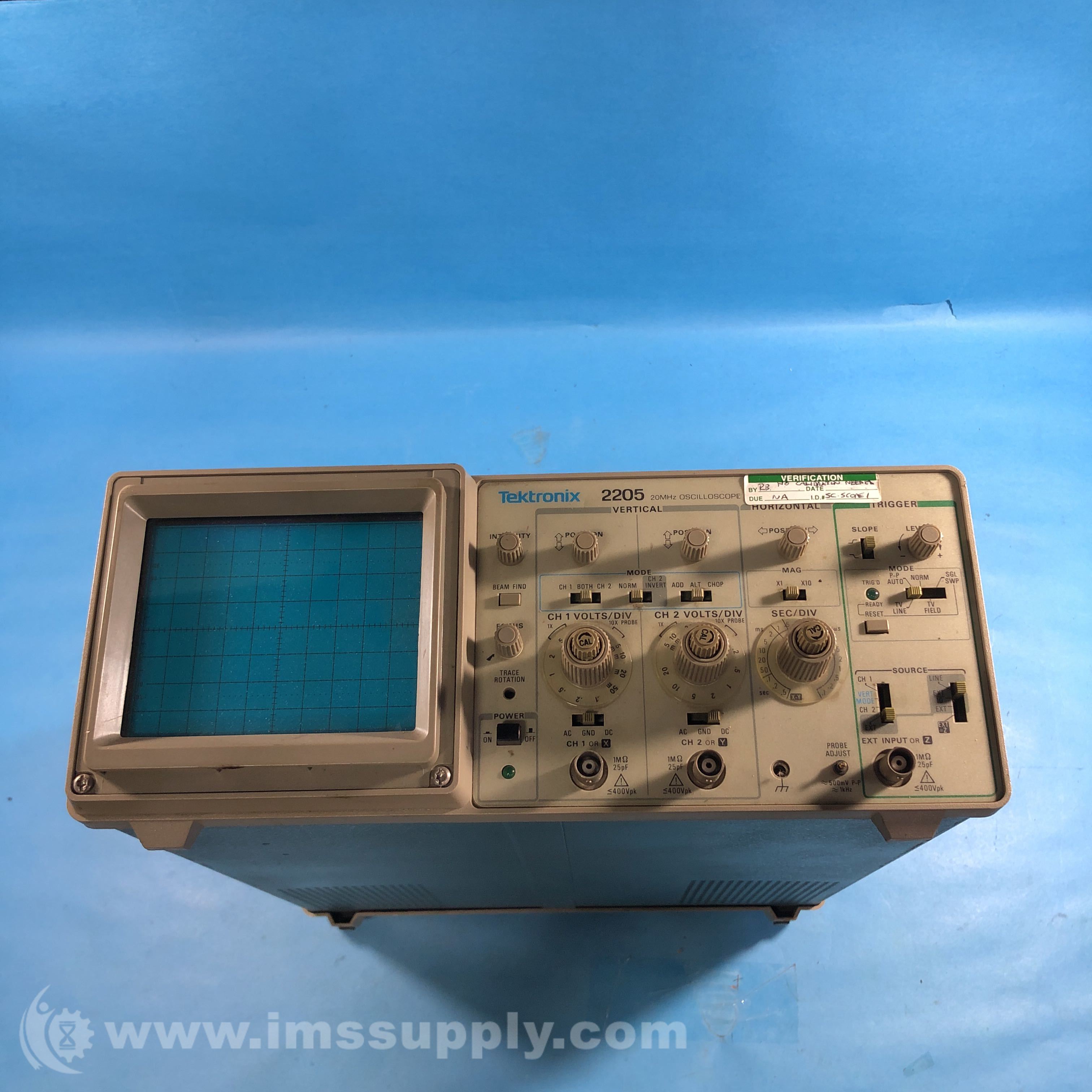 Tektronix 2205-HK Analog Oscilloscope - IMS Supply