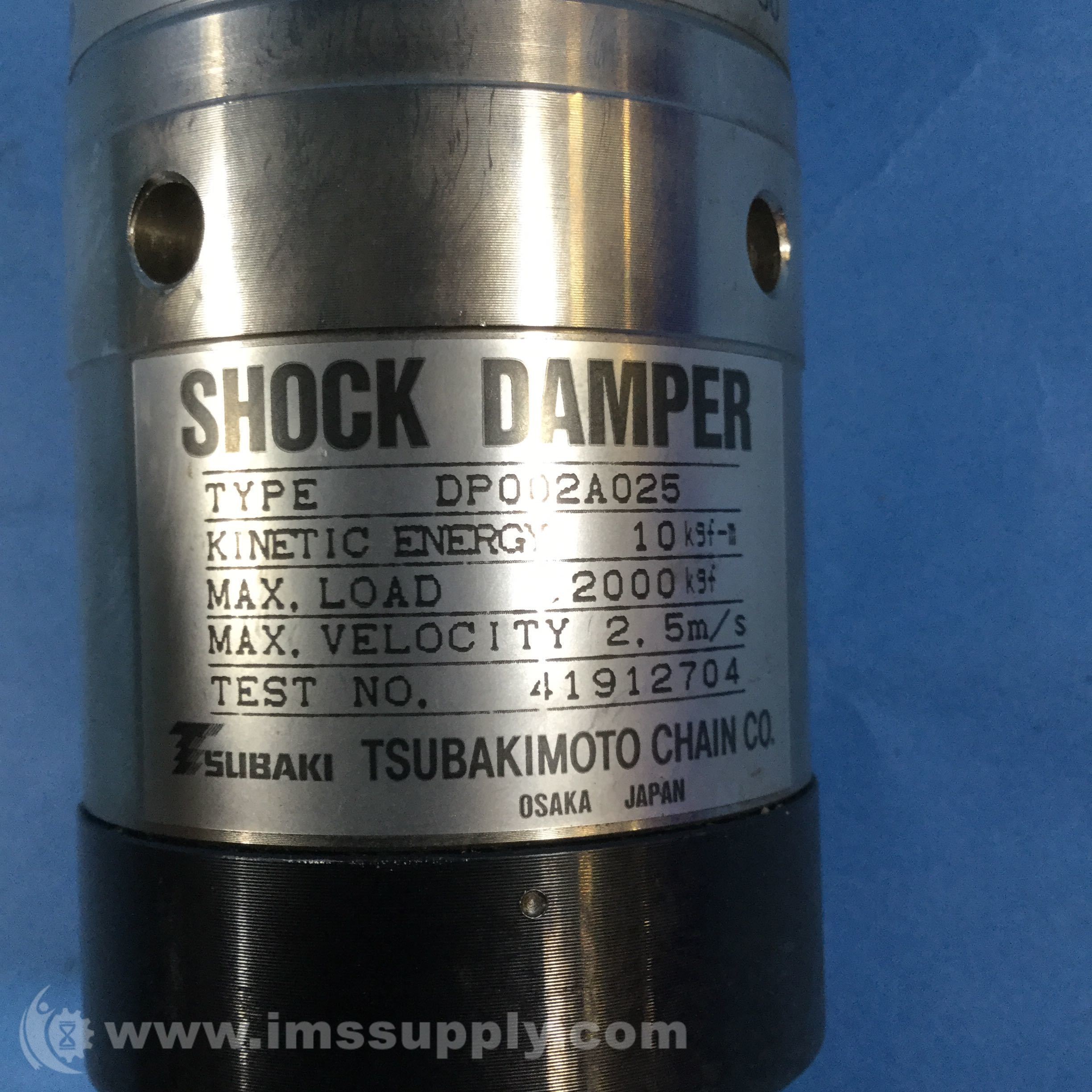 Tsubaki Chain Co. DP002A025 Shock Damper Hydraulic Shock Absorber - IMS ...