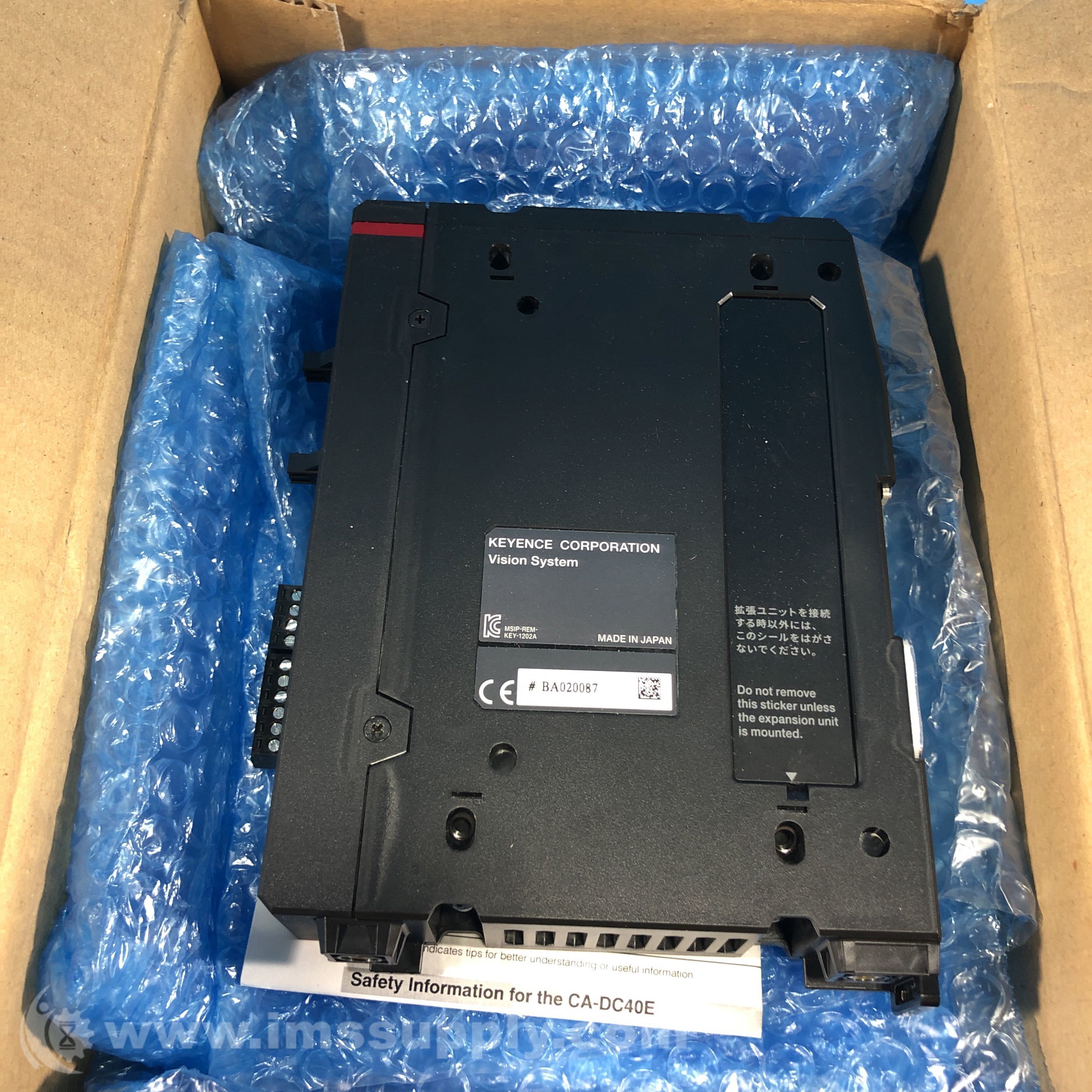 Keyence CA-DC40E Light Expansion Unit - IMS Supply