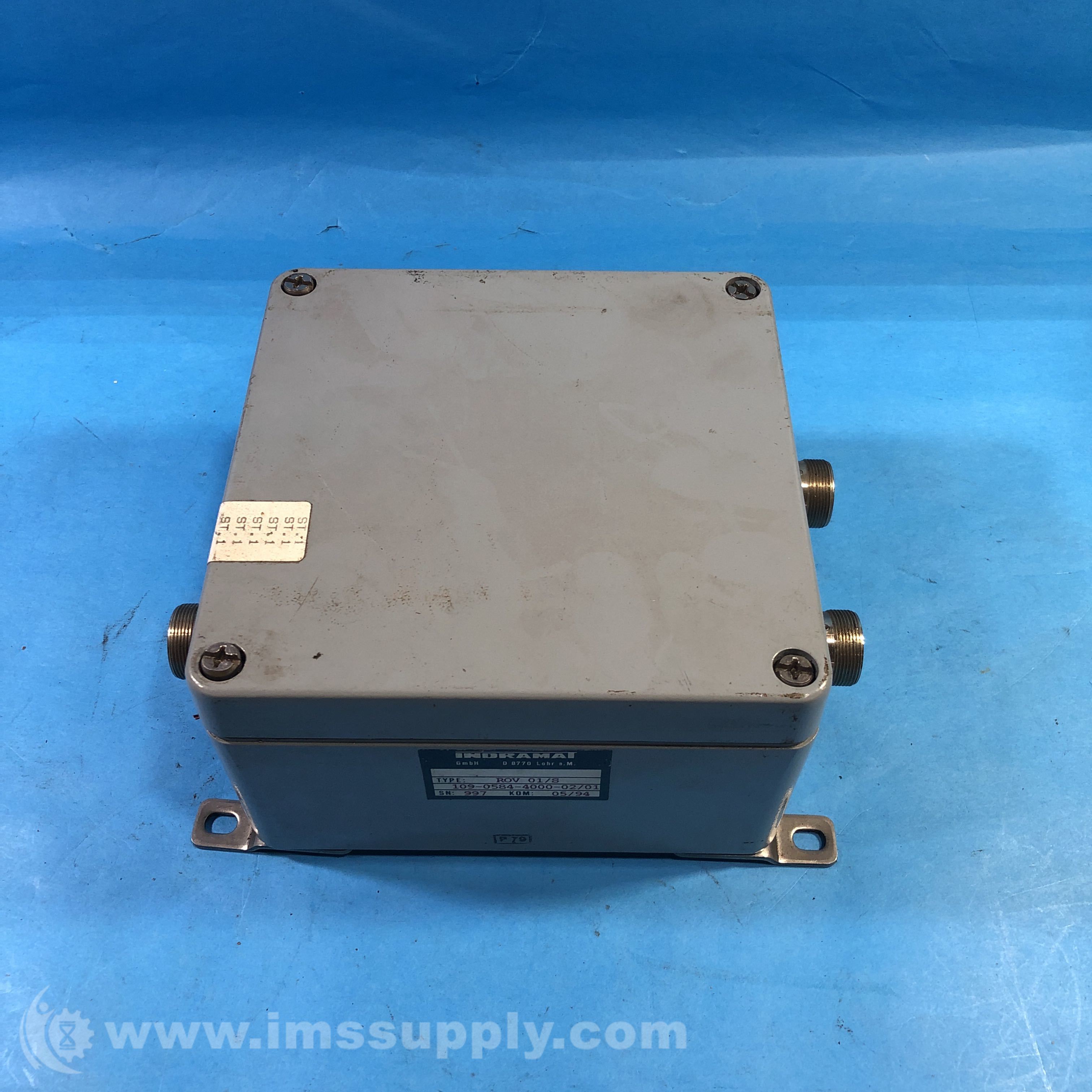 Indramat 109-0584-4000-02/01 ROV-01-S Junction Box - IMS Supply