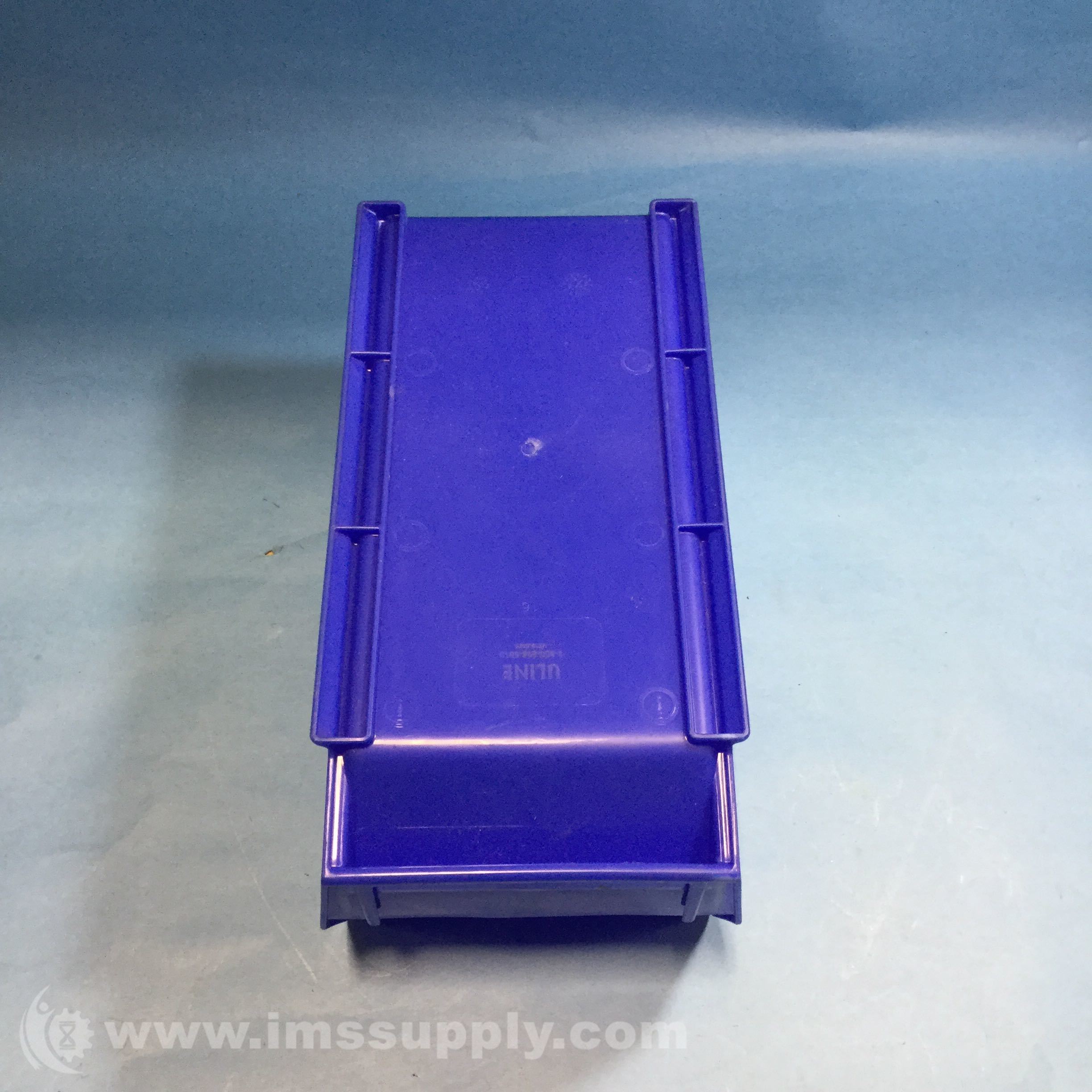 Uline S-12415 Blue Stackable Storage Bin 11 x 5 1⁄2 x 5 - IMS Supply
