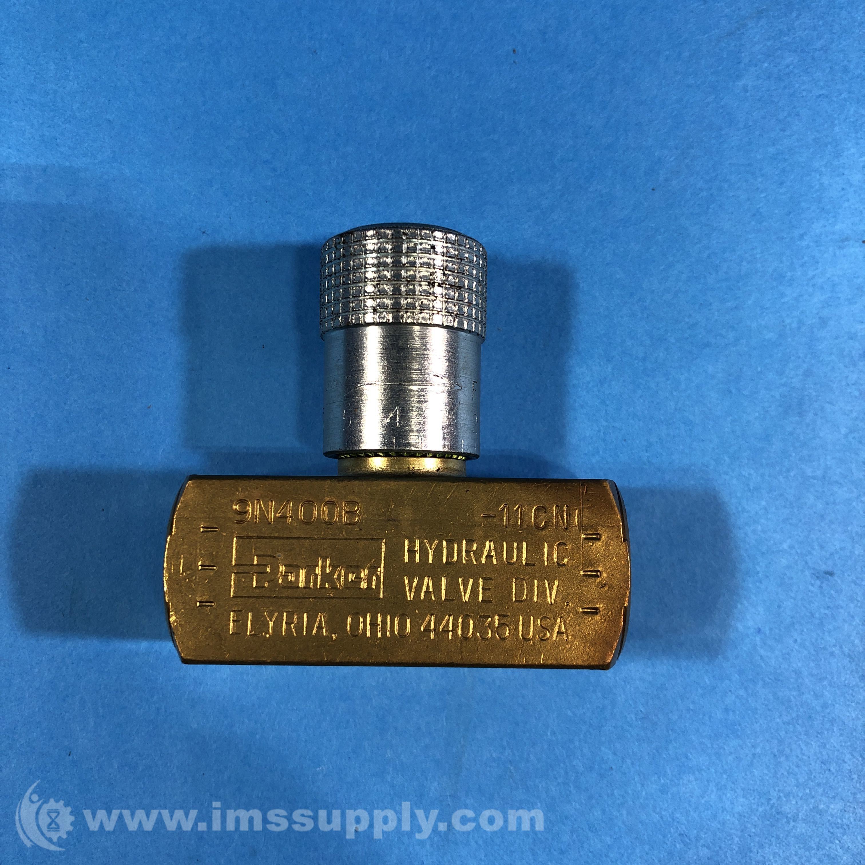 Parker 9N400B-11CN Colorflow Needle Valve - BSPP Ports - IMS Supply