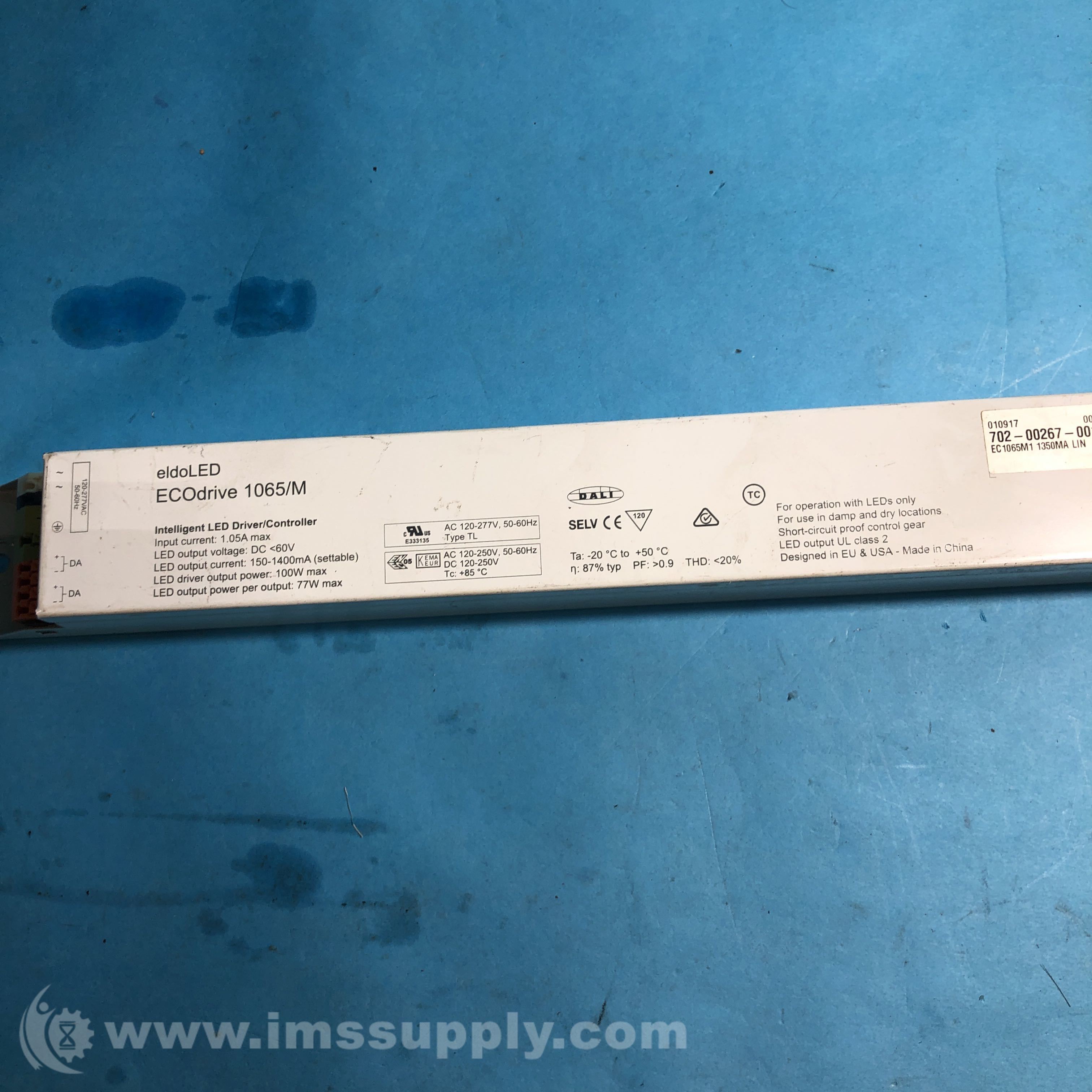 EldoLED 702-00267-001 ecodrive 1065-m 60V INTELLIGENT LED DRIVER - IMS Supply
