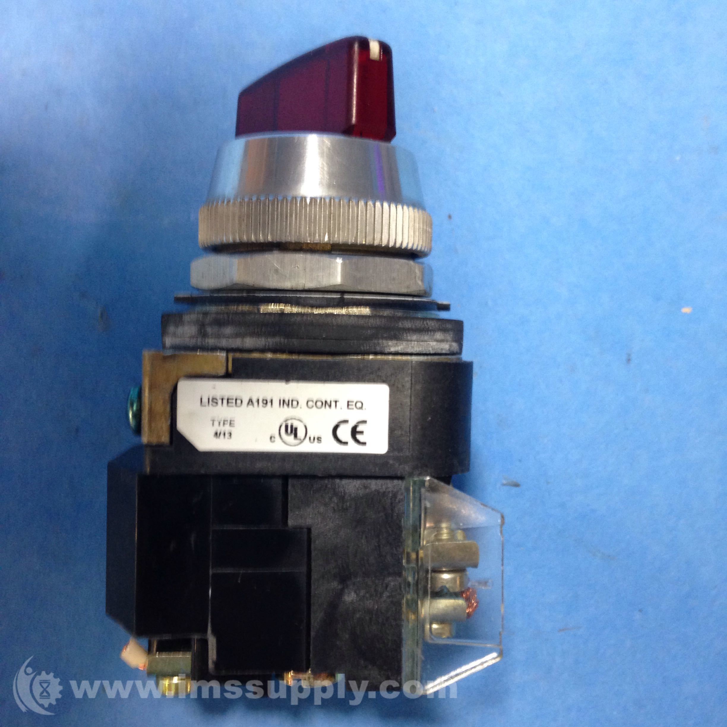 Allen Bradley 800T-16HR17KB6AX Push Button 30mm Selector Switch - IMS ...