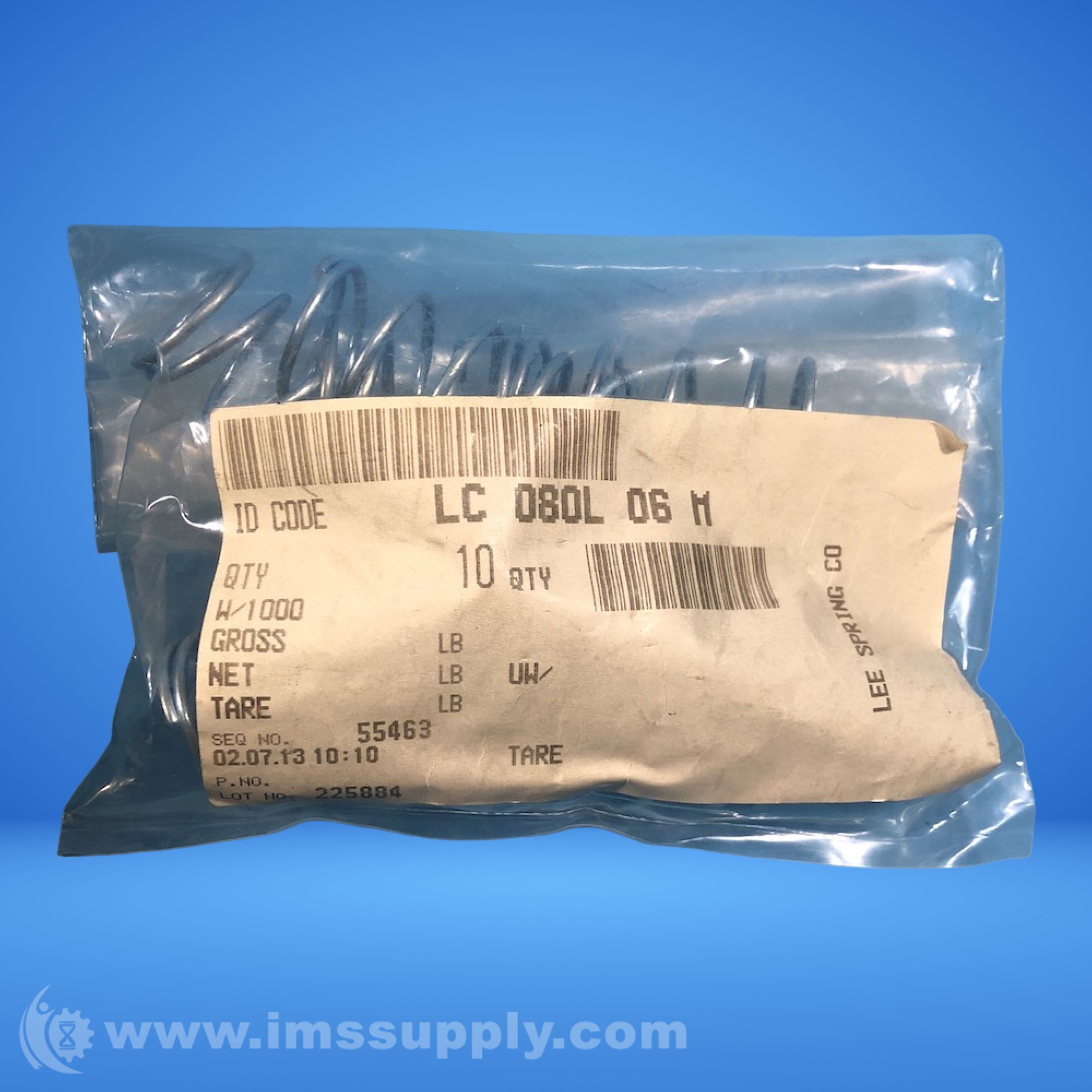 Lee Spring LC-080L-06-M Pack of 10 Compression Springs - IMS Supply