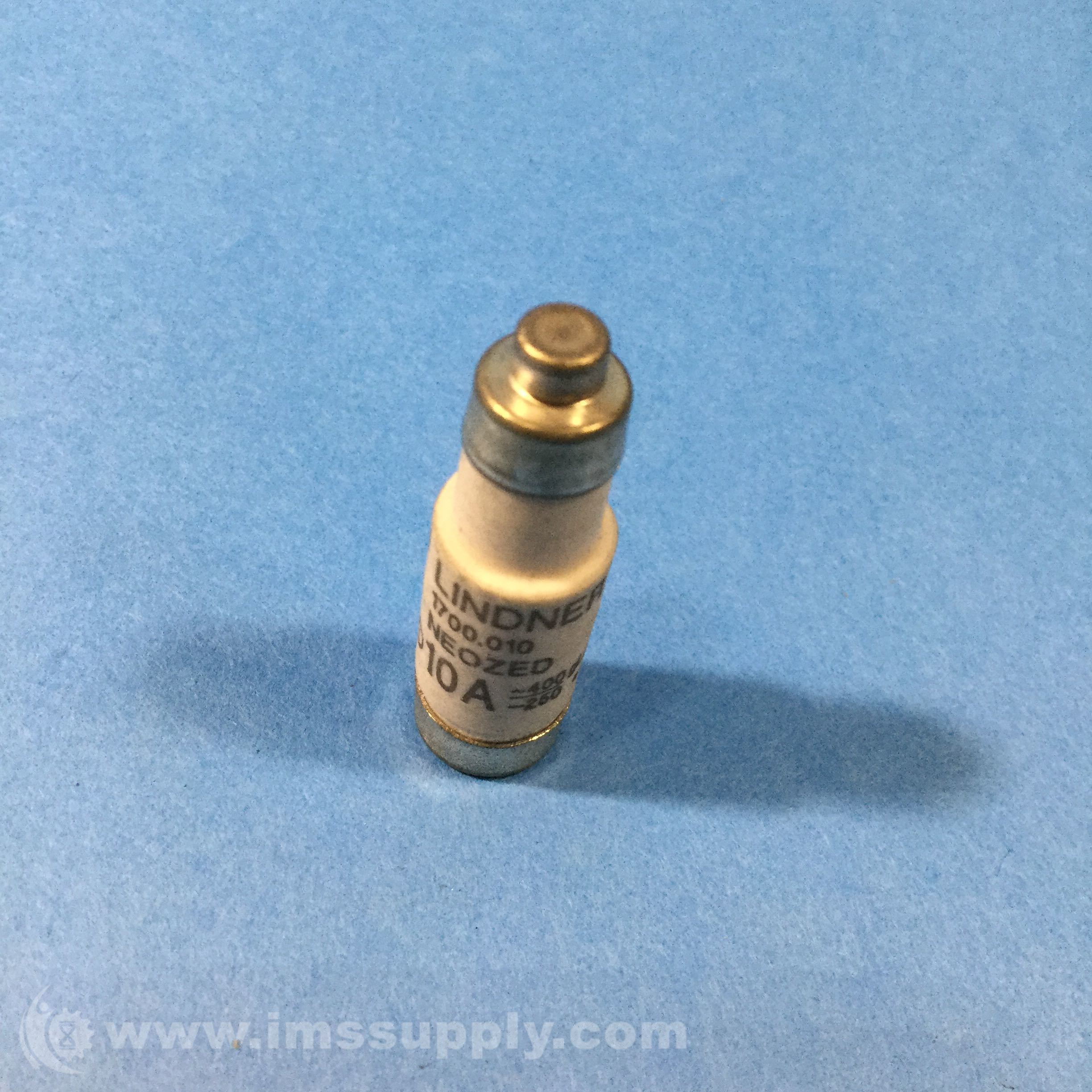 Lindner 1700.010 Fuse, 10 Amp, 400 Volt, Neozed - IMS Supply