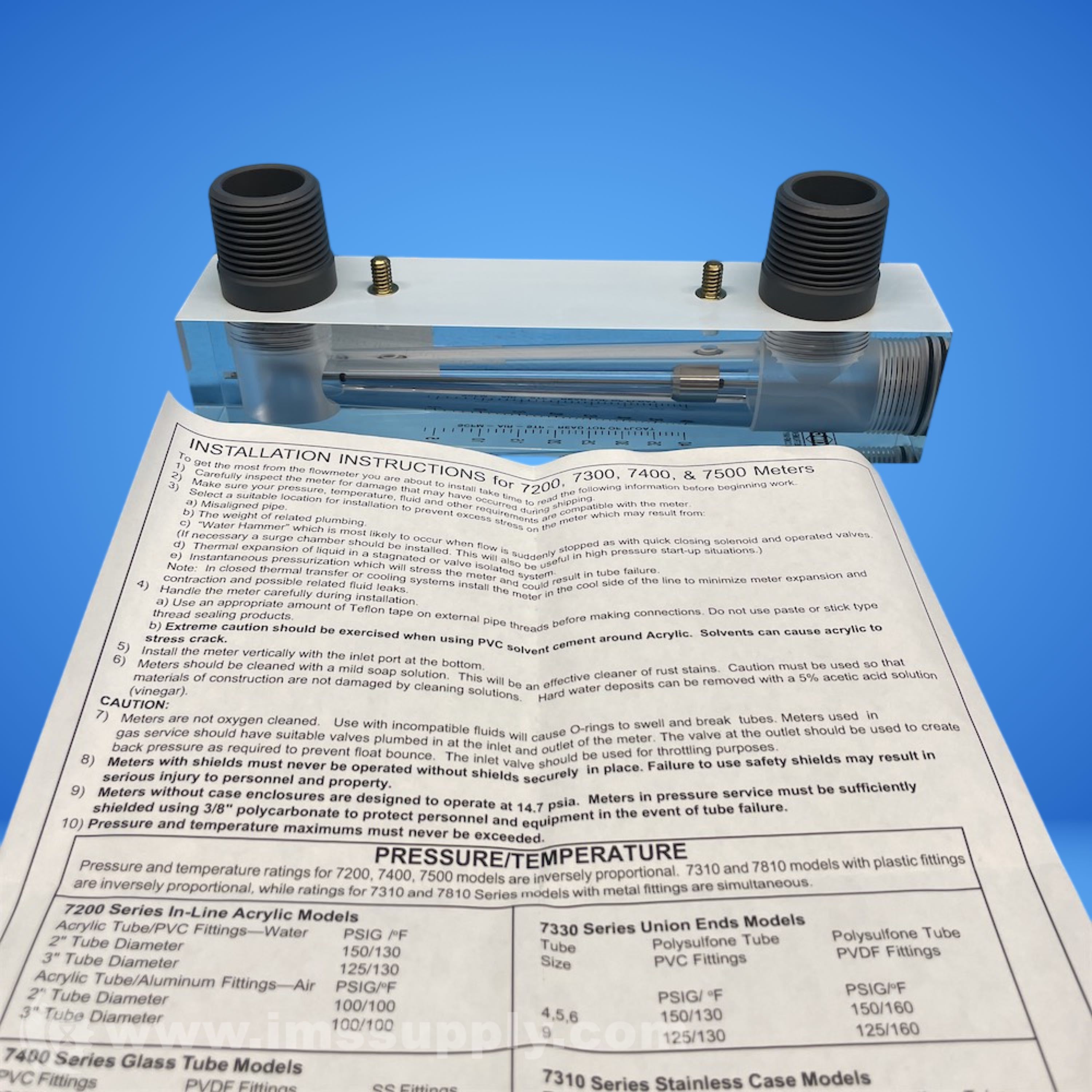 King Instrument 75202106C01 40 SCFM Flow Meter - IMS Supply