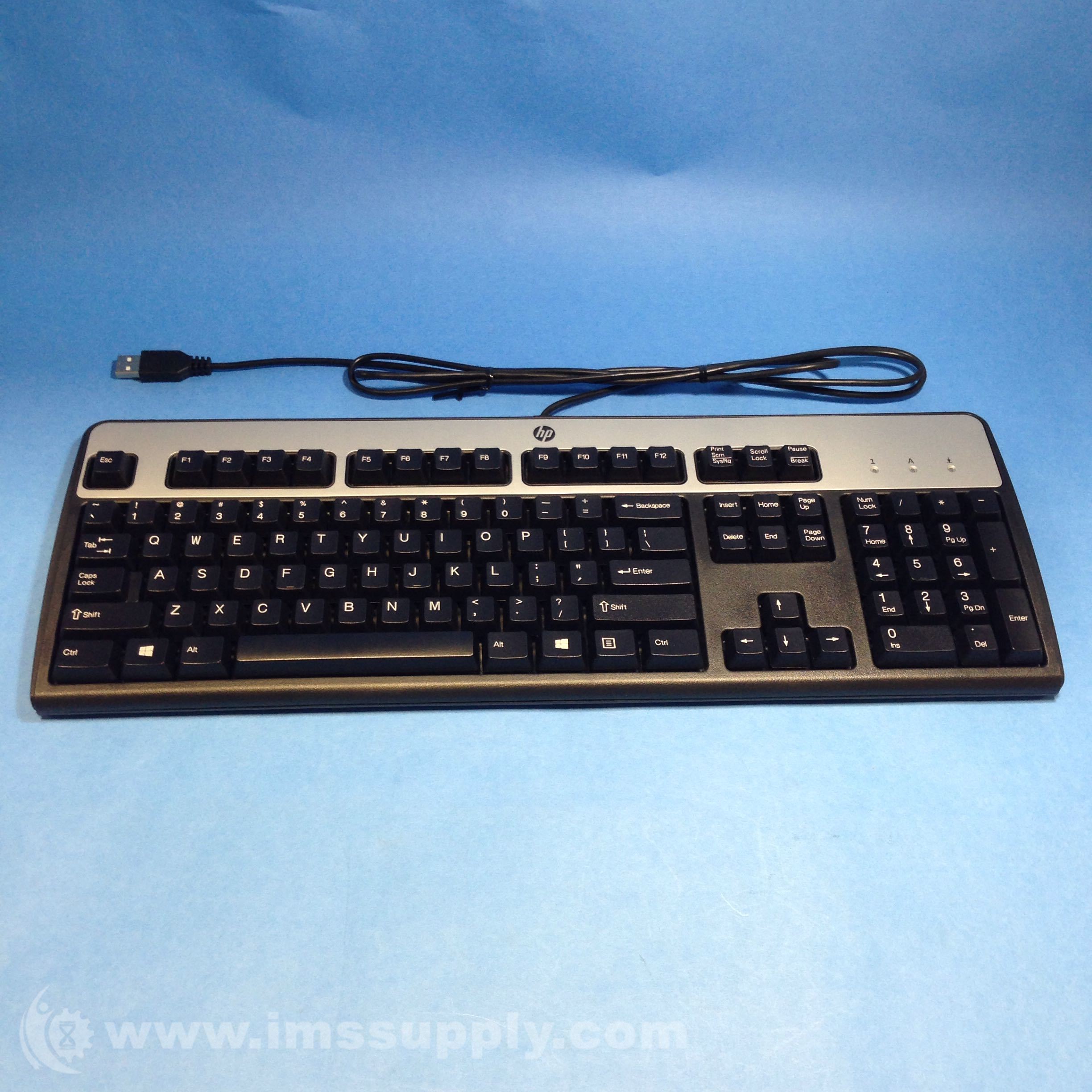 hp 434821-007 Keyboard Black And Silver USB 104 Key - IMS Supply