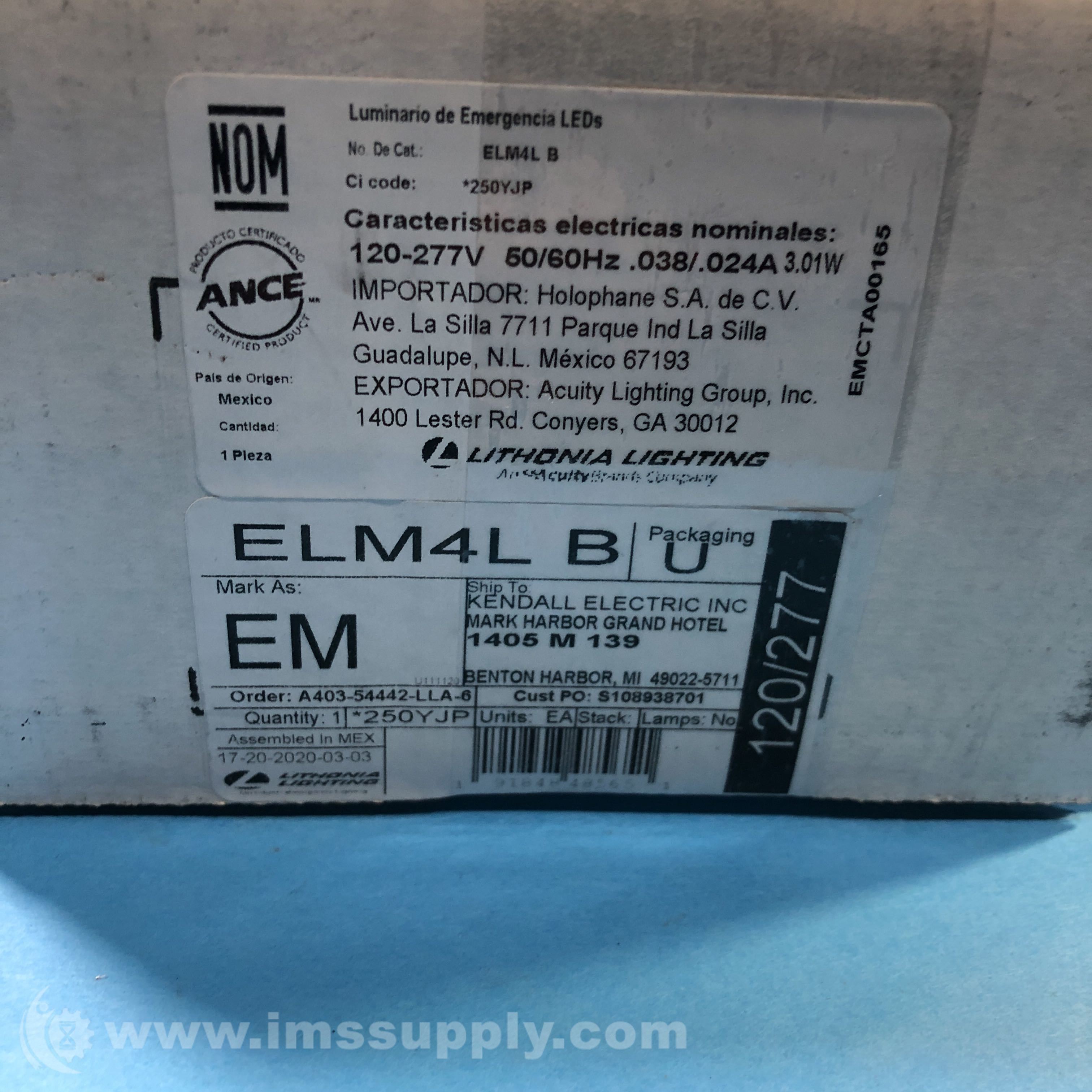 Lithonia Lighting ELM4L B Emergency Two Head Light LED - IMS Supply