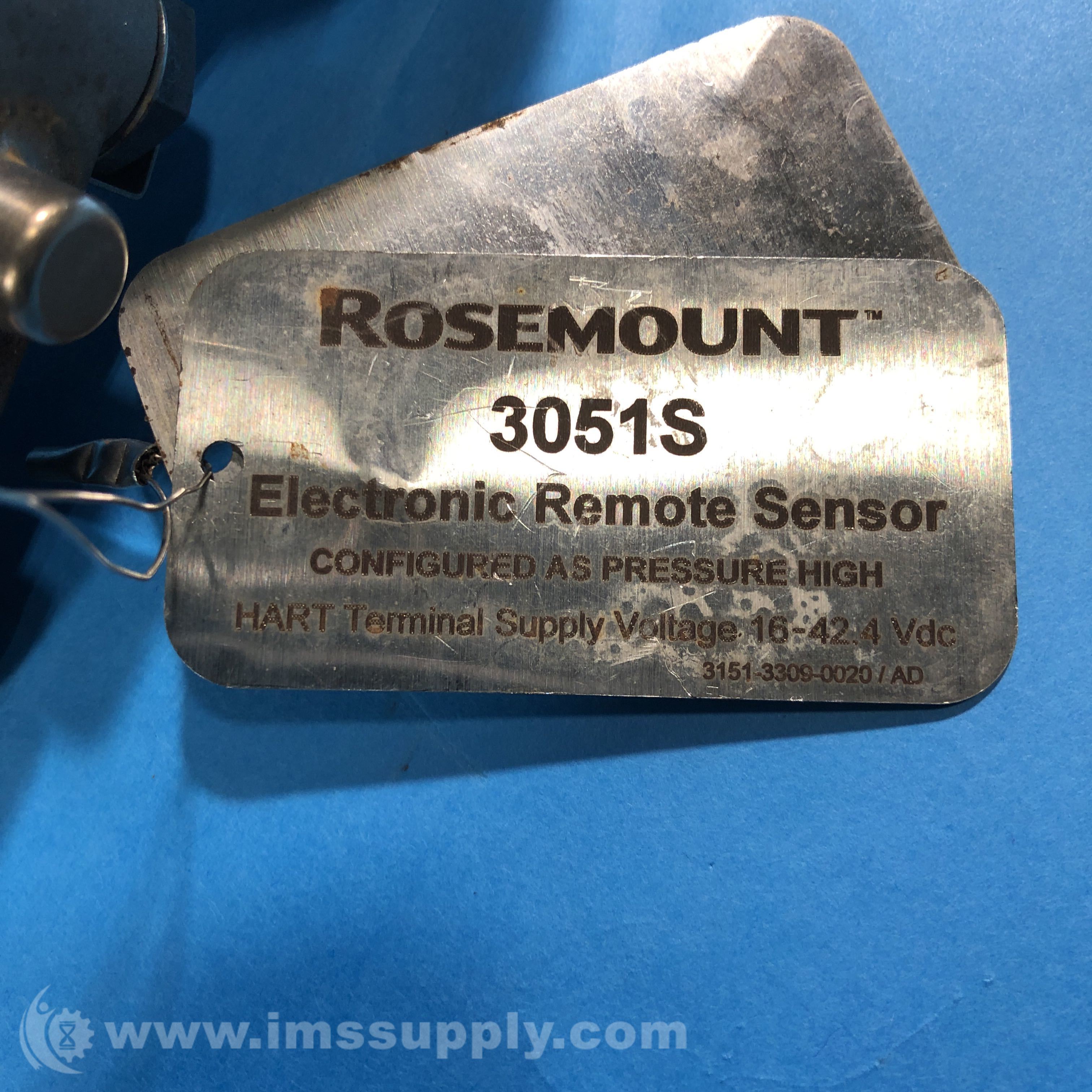 Rosemount 3051SAL1PG3AA1A1020NSC70LA00R02M5Q4Q8 Transmitter - IMS Supply