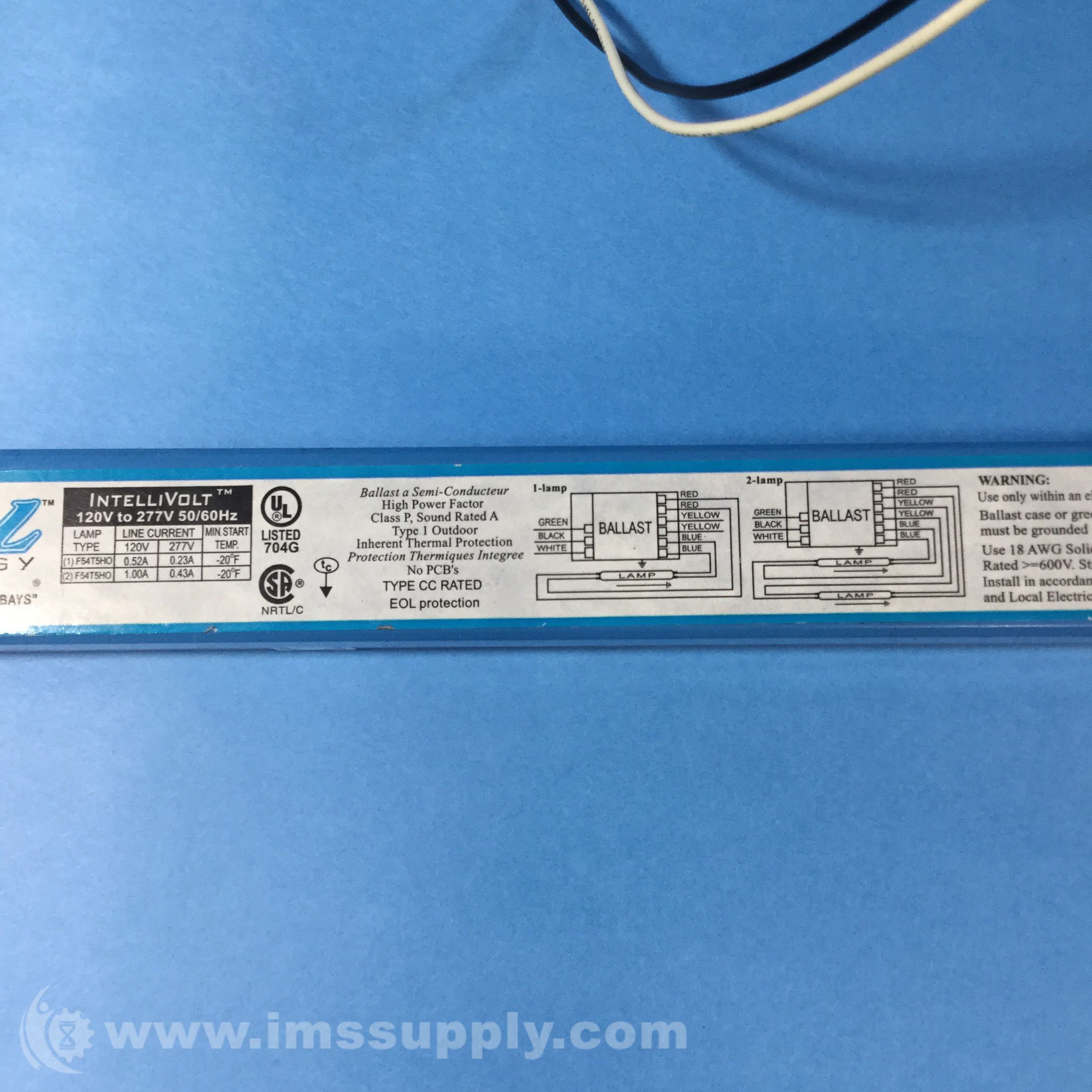 Philips ICN-2S54-D Programmed-Start Electronic Ballast - IMS Supply