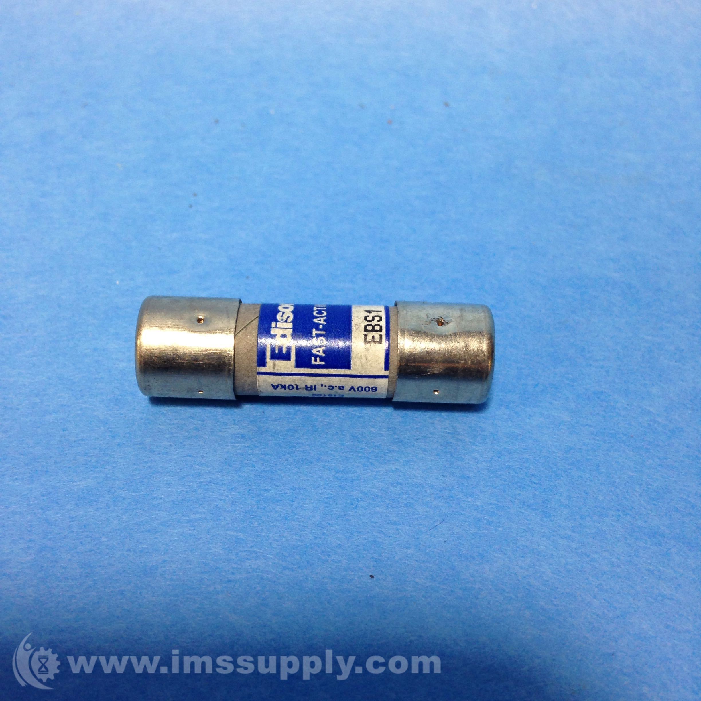 Edison EBS1 UL Fast Acting Midget Fuse - IMS Supply