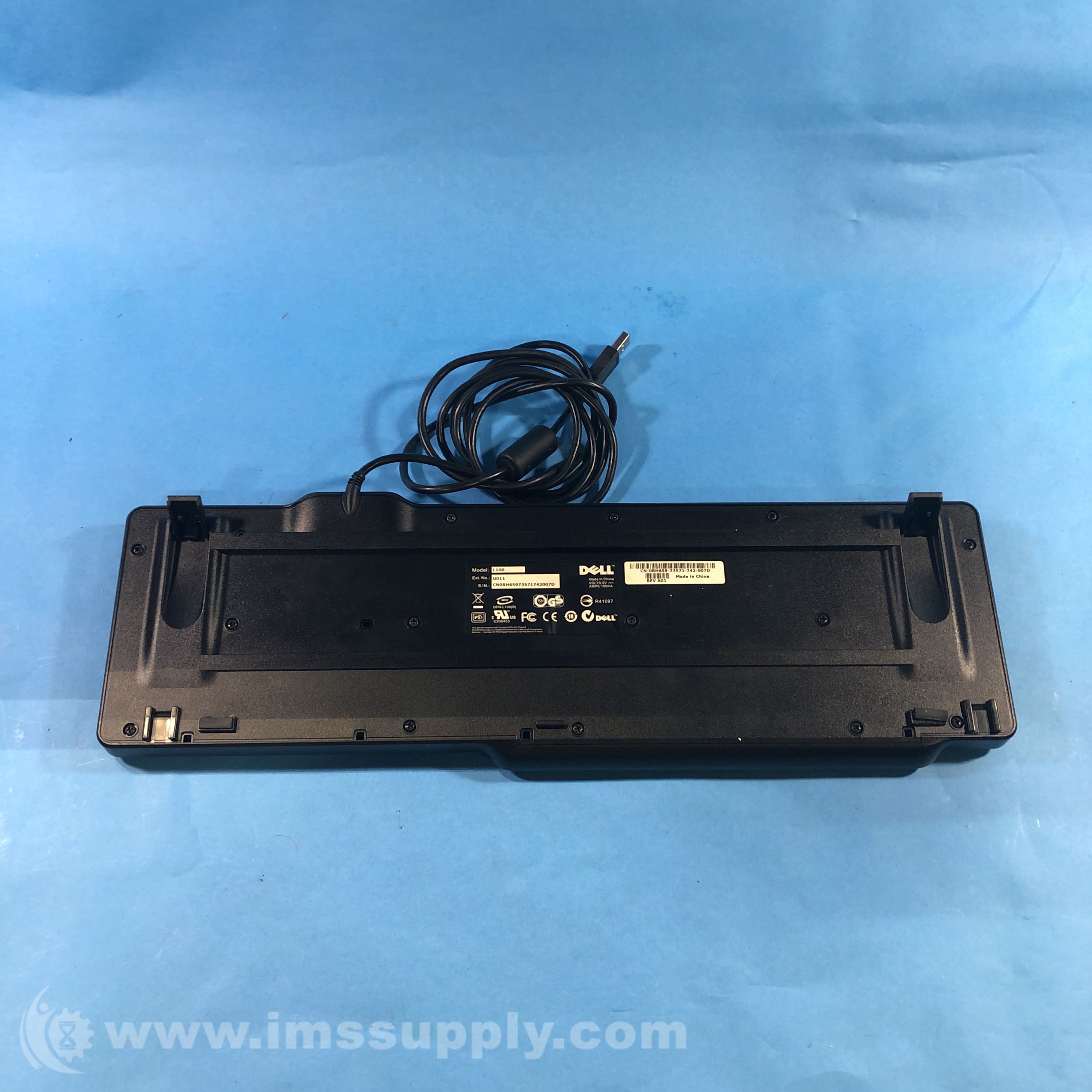 Dell L100 Wired USB Keyboard, 104 Keys, Black - IMS Supply