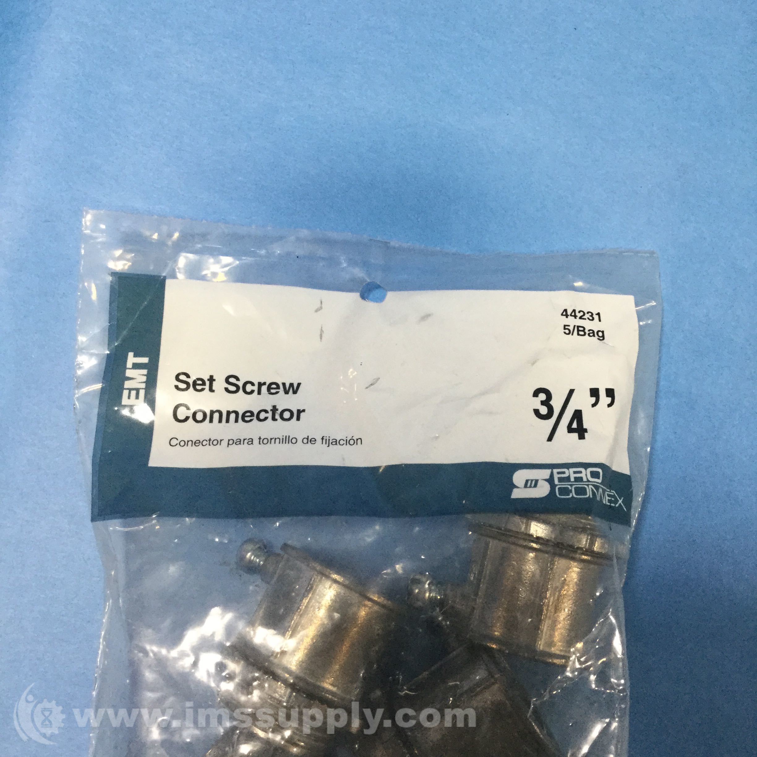 Sigma ProConnex 44231 3/4 Set Screw Connector, Bag of 5 - IMS Supply