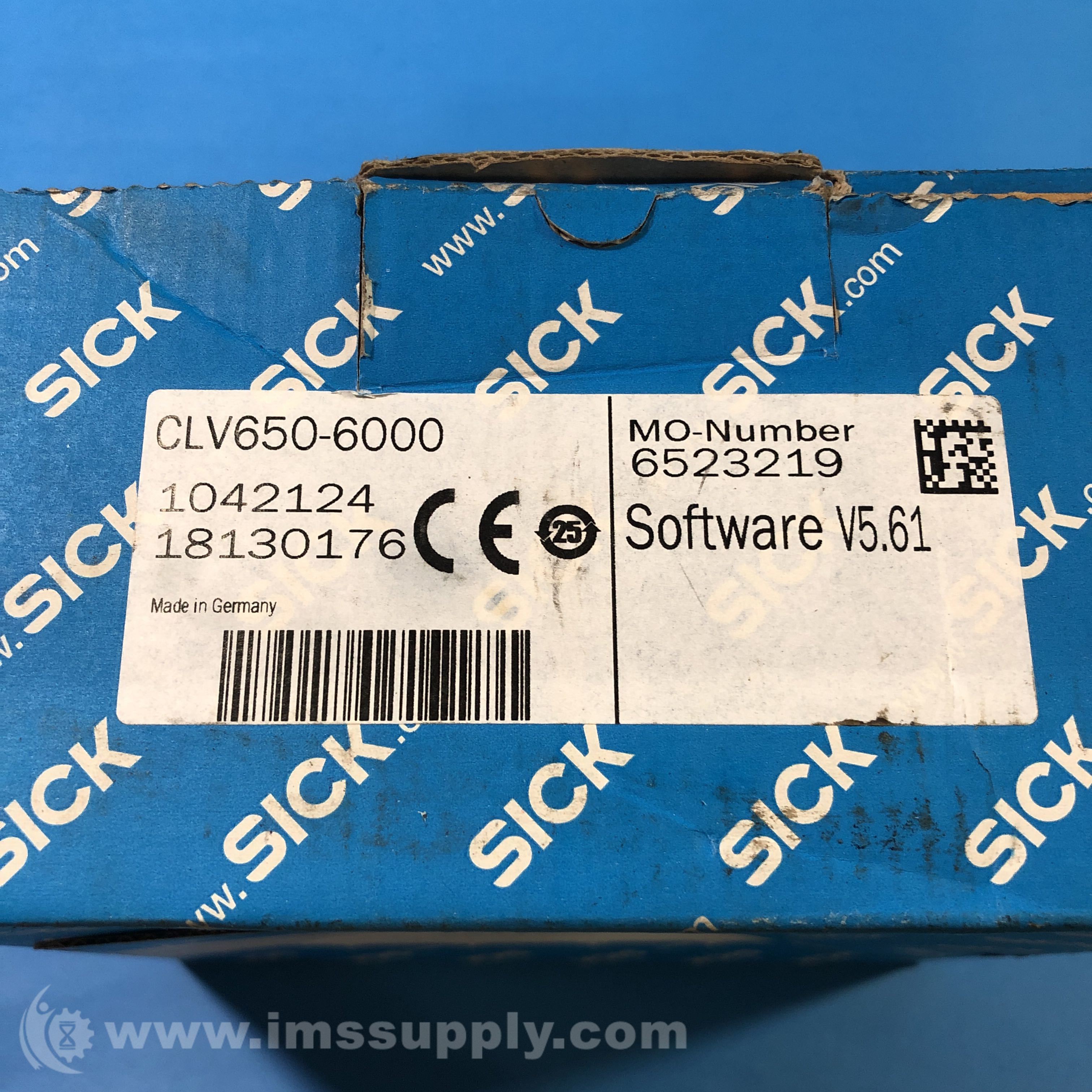 Sick CLV650-6000 Bar Code Scanner, Fixed Mount - IMS Supply