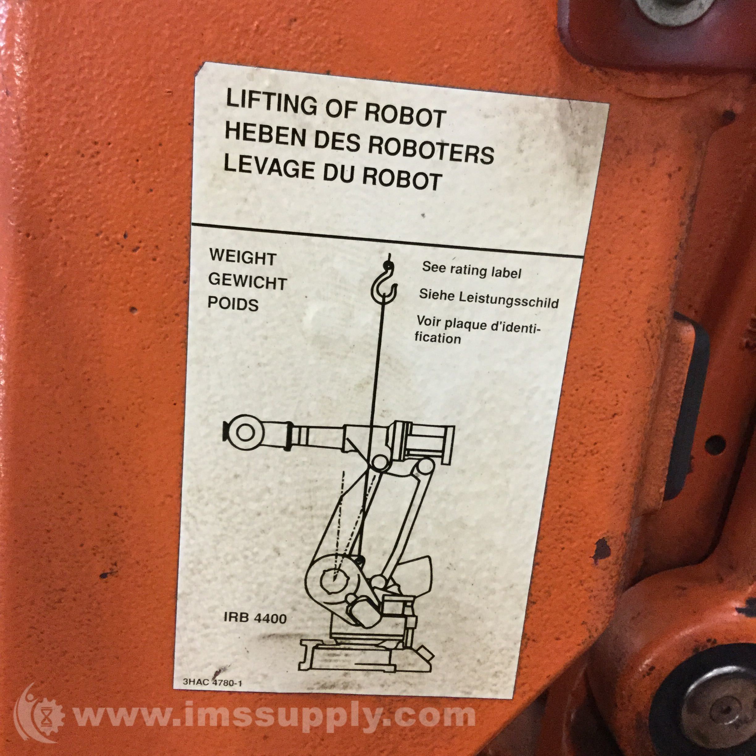 ABB IRB 4400/60 Industrail Robot, 60kg - IMS Supply