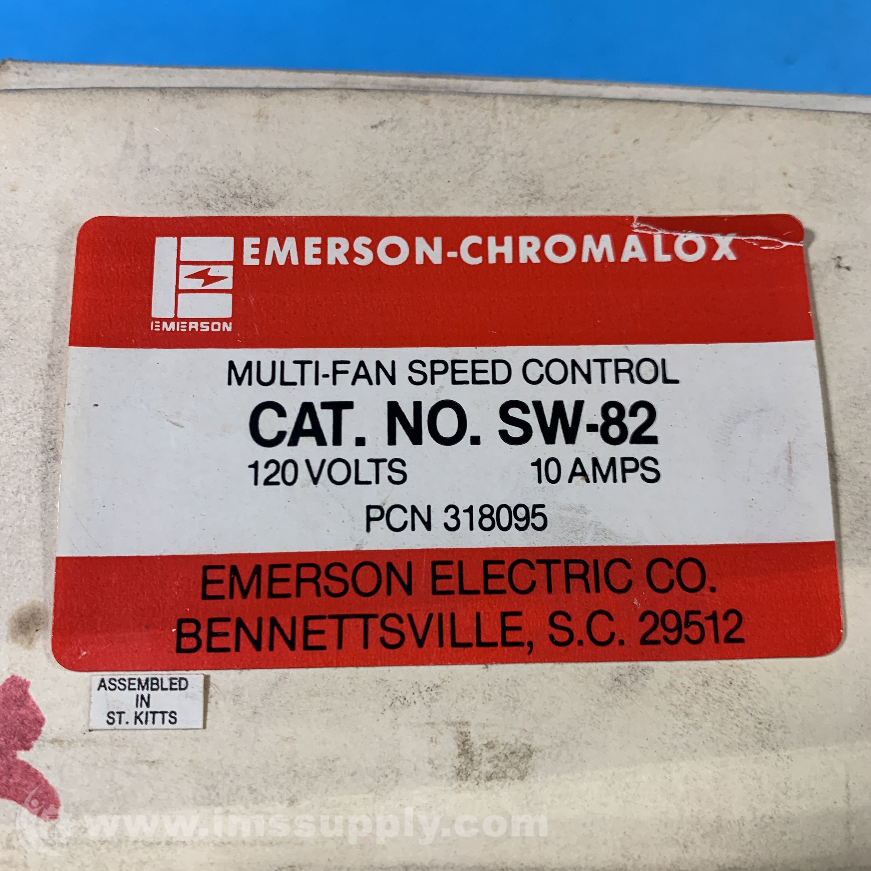 Emerson SW-82 Multi-Fan Speed Control, 120V, 10A - IMS Supply