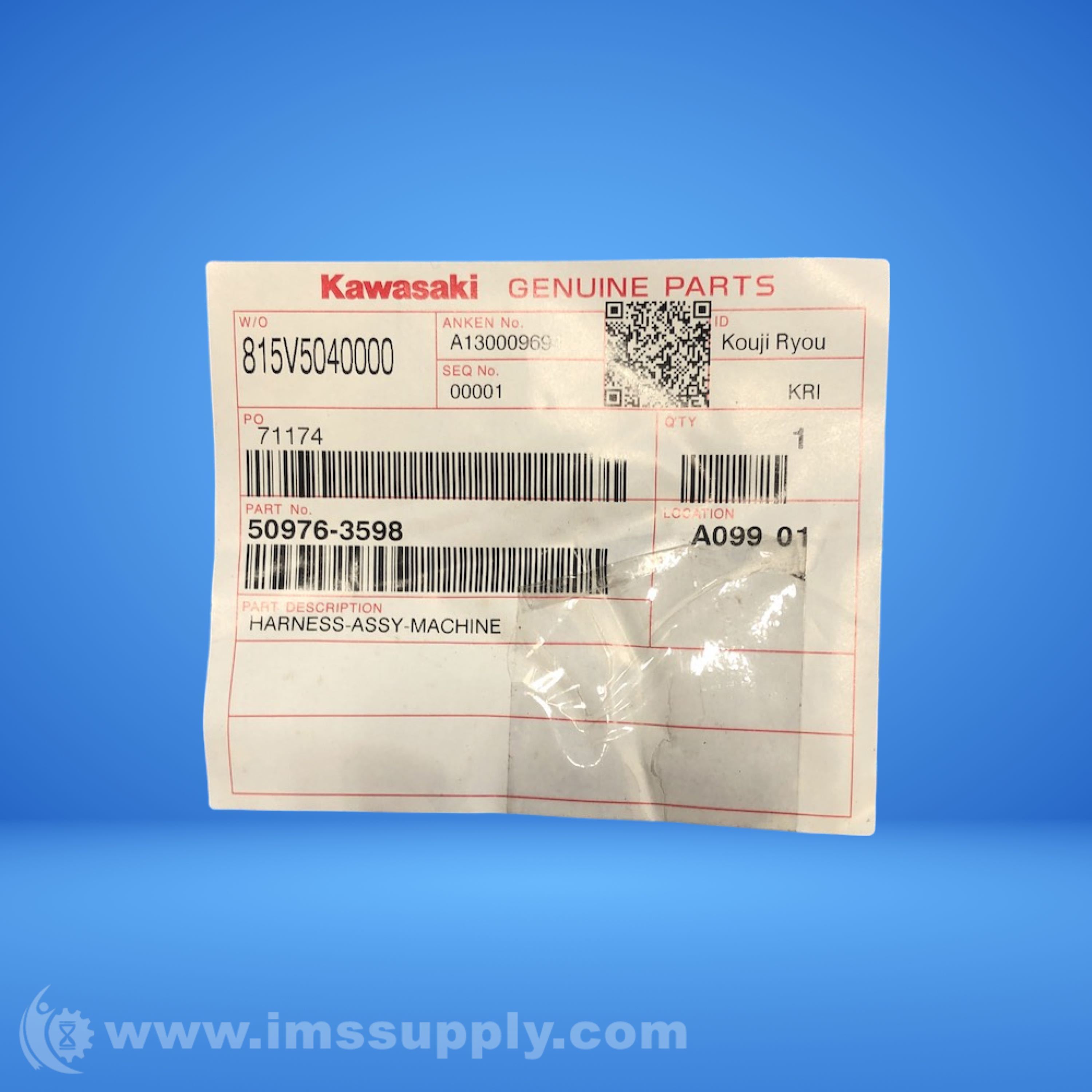 Kawasaki 50976-3598 Wiring Harness - IMS Supply