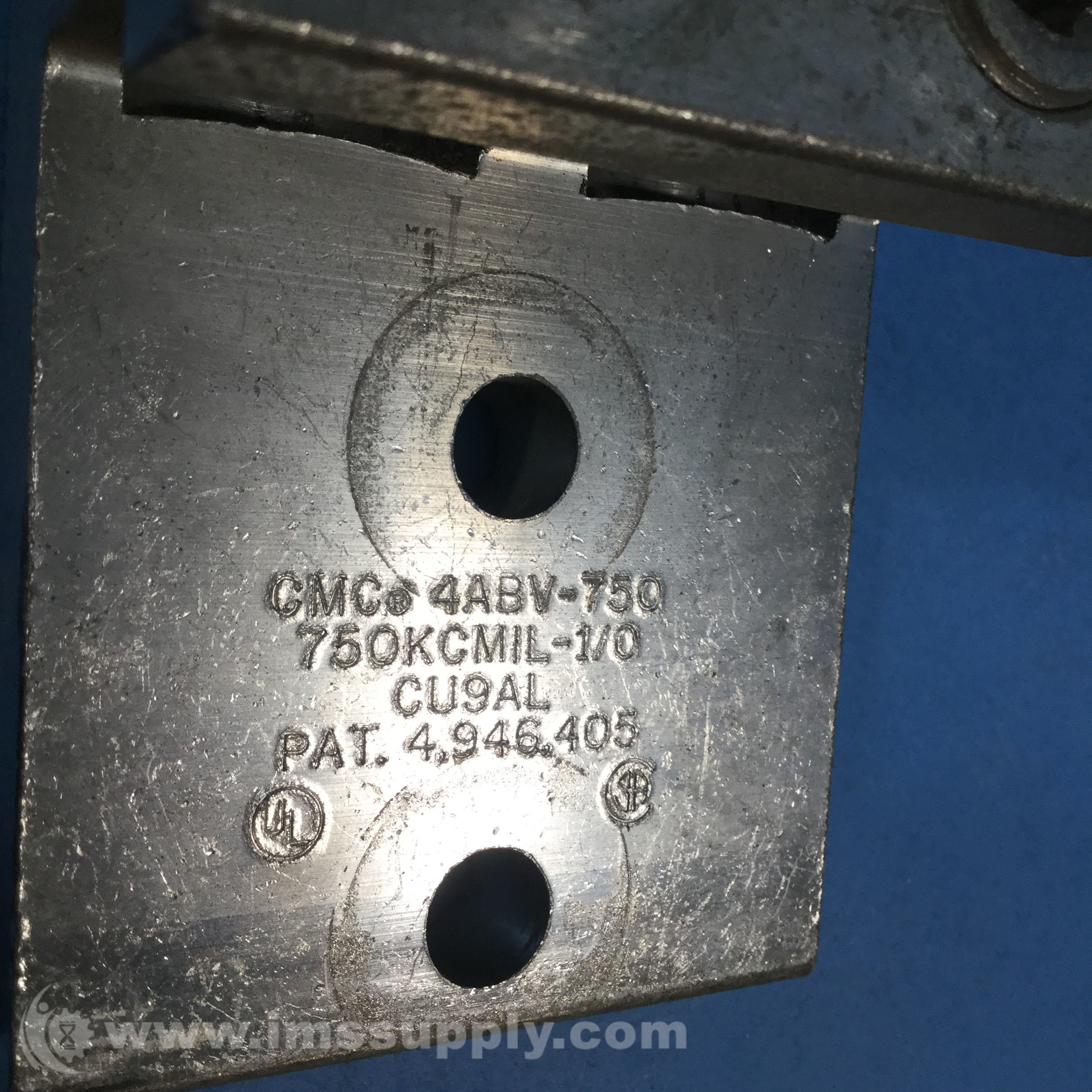 Cmc 4ABV-750 Panelboard Solderless Lugs,Type ABV - IMS Supply
