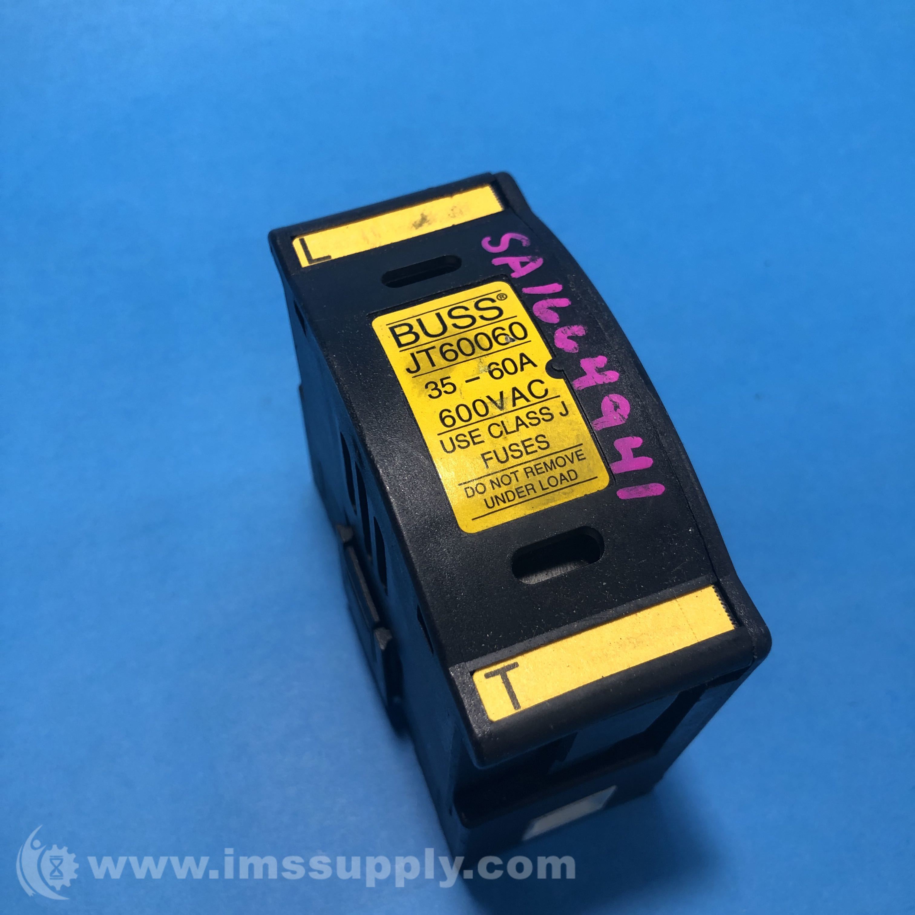 Buss JT60060 60A 1-Pole 600VAC Fuse Block - IMS Supply