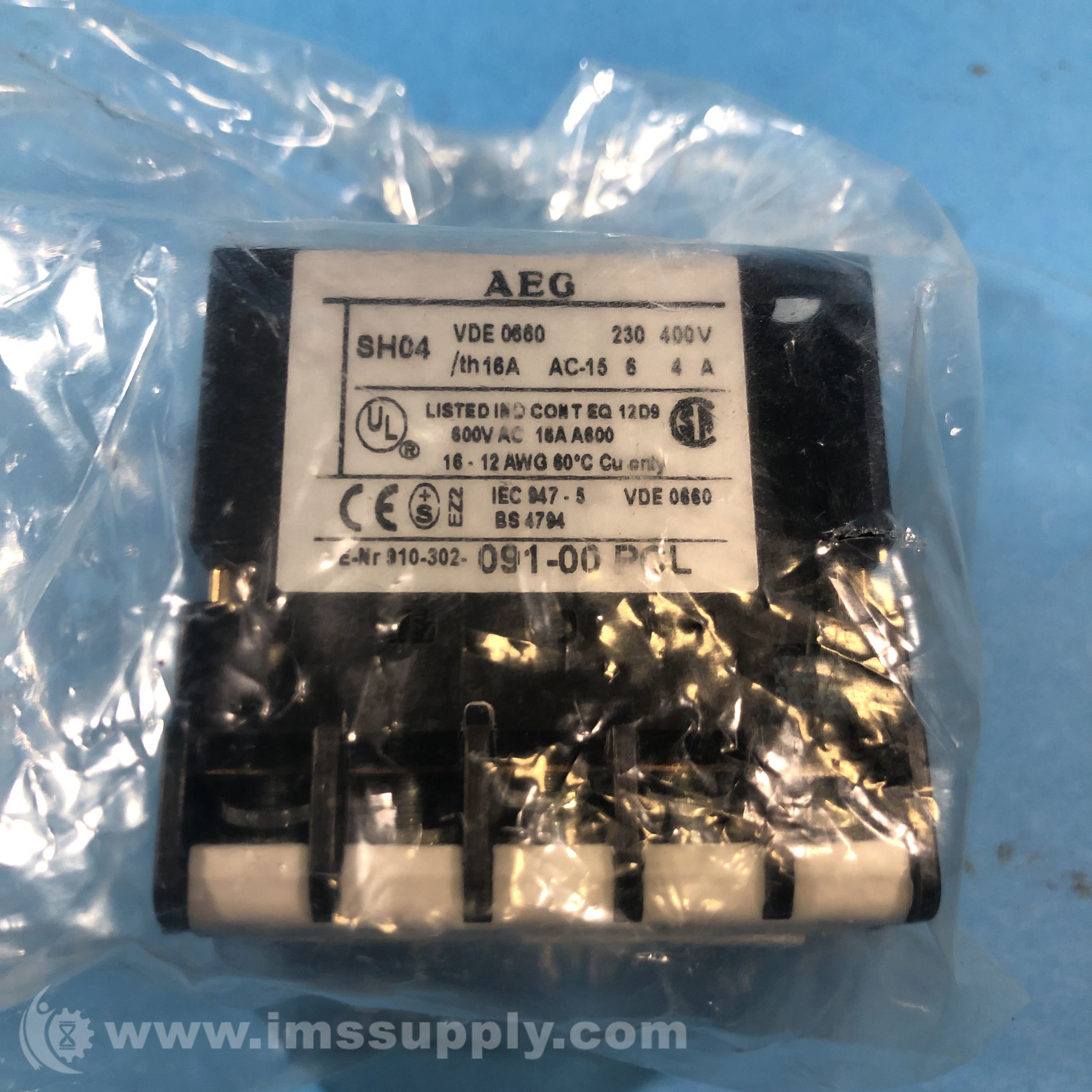 Aeg Motor Control SH04 Mini Control Relay - IMS Supply