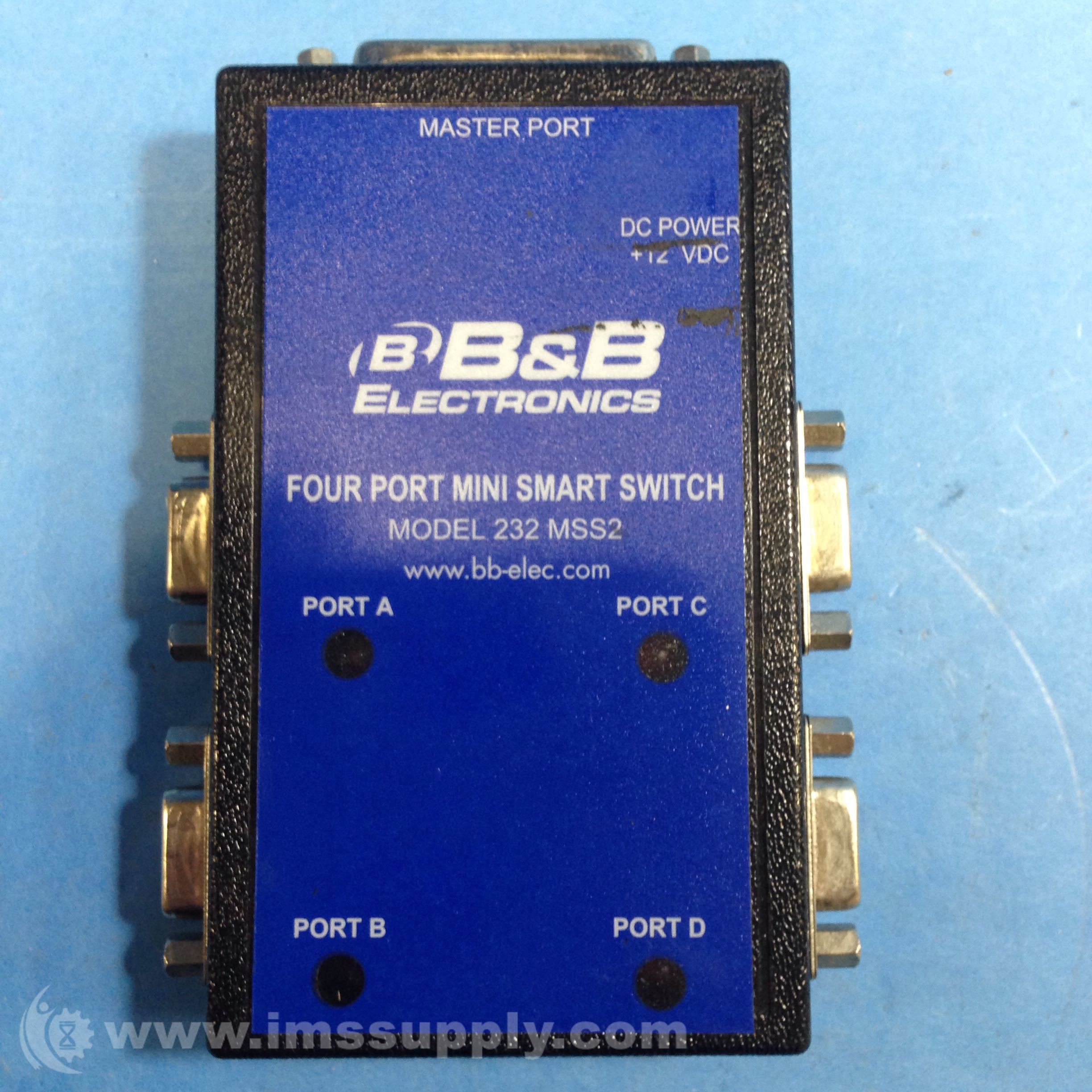 B&b Electronics Model 232 MSS2 Four Port Mini Smart Switch - IMS Supply