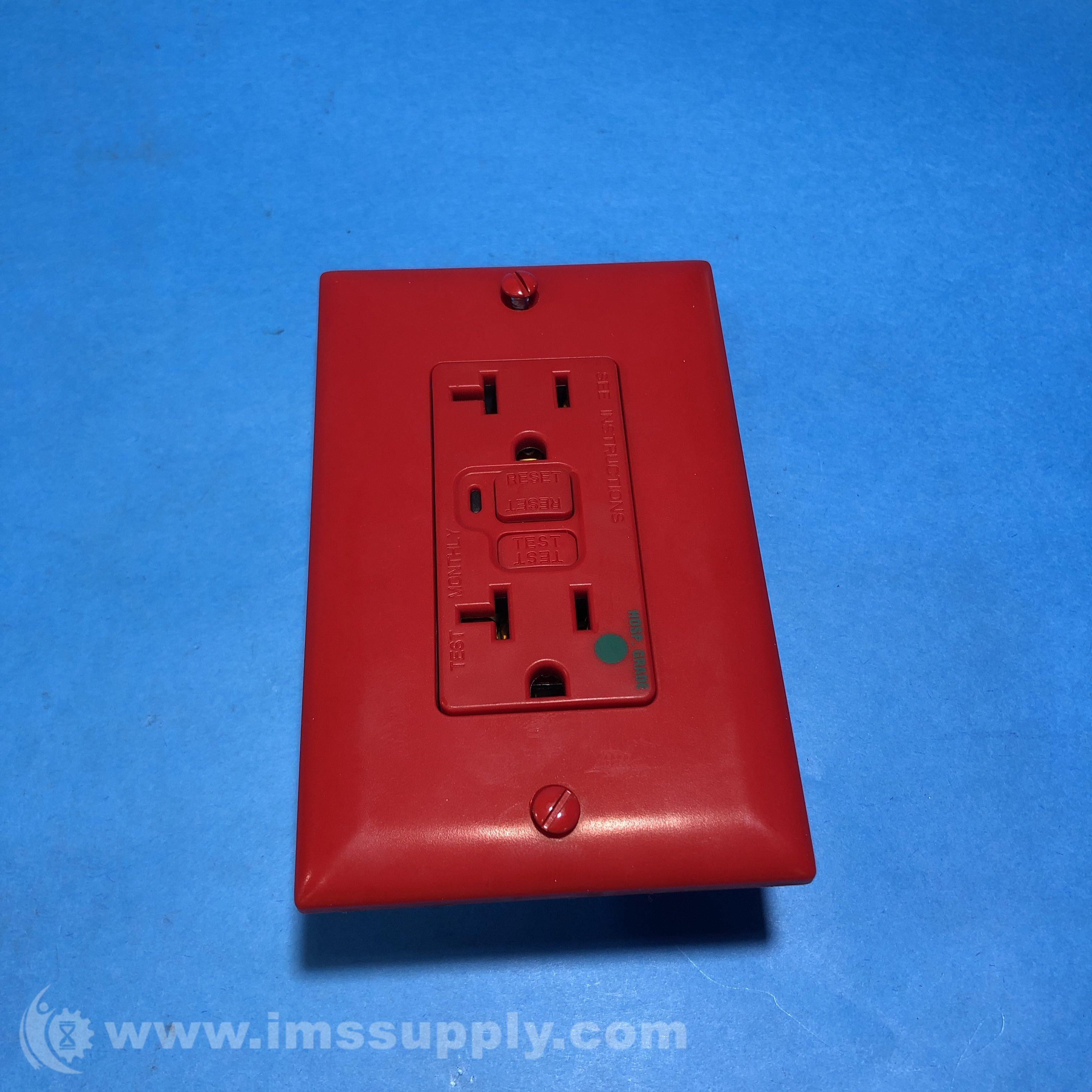 Pass & Seymour 2095 HGRED 20A 125V GFCI Receptacle - IMS Supply