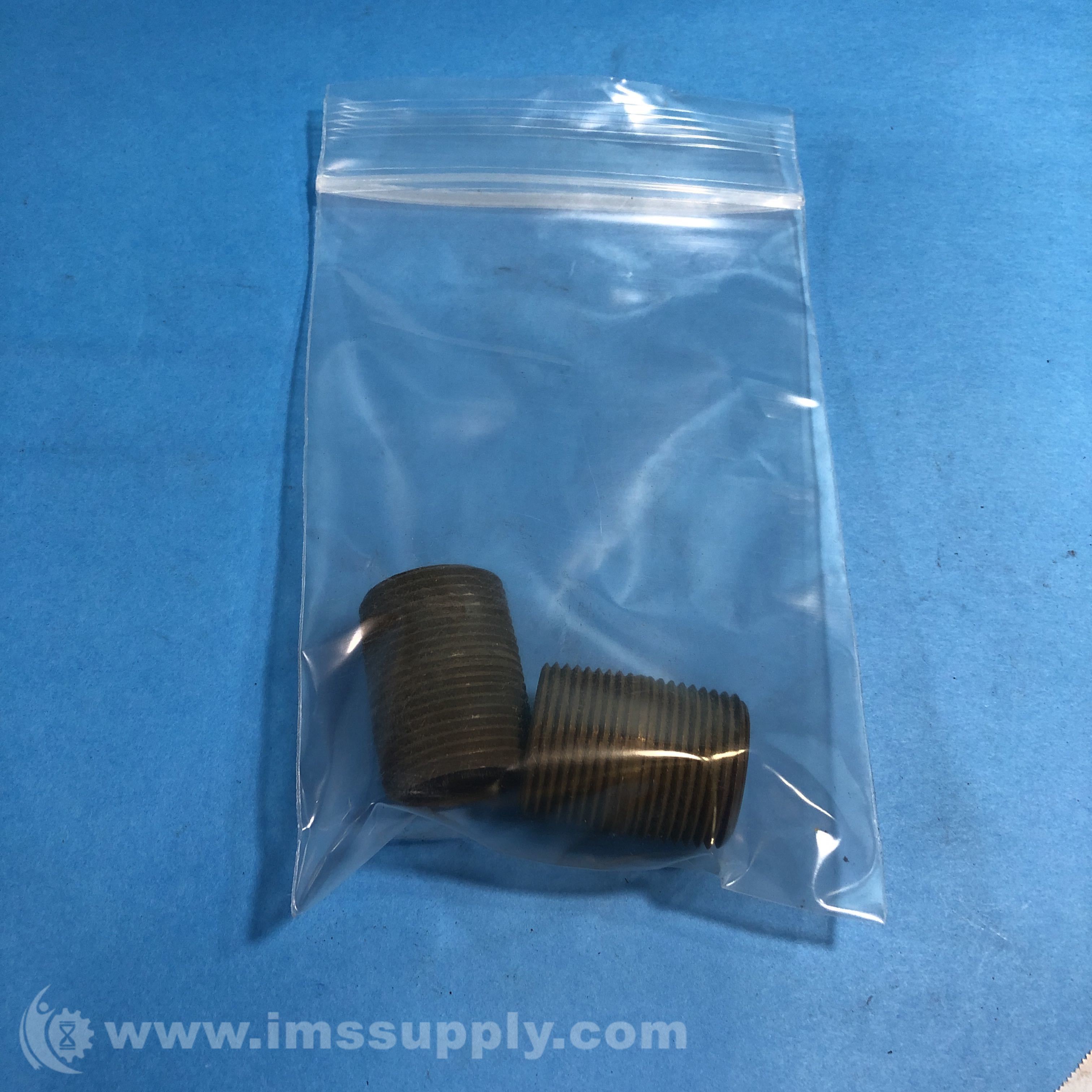 Pack of 2 Brass Fully Threaded Fittings - IMS Supply