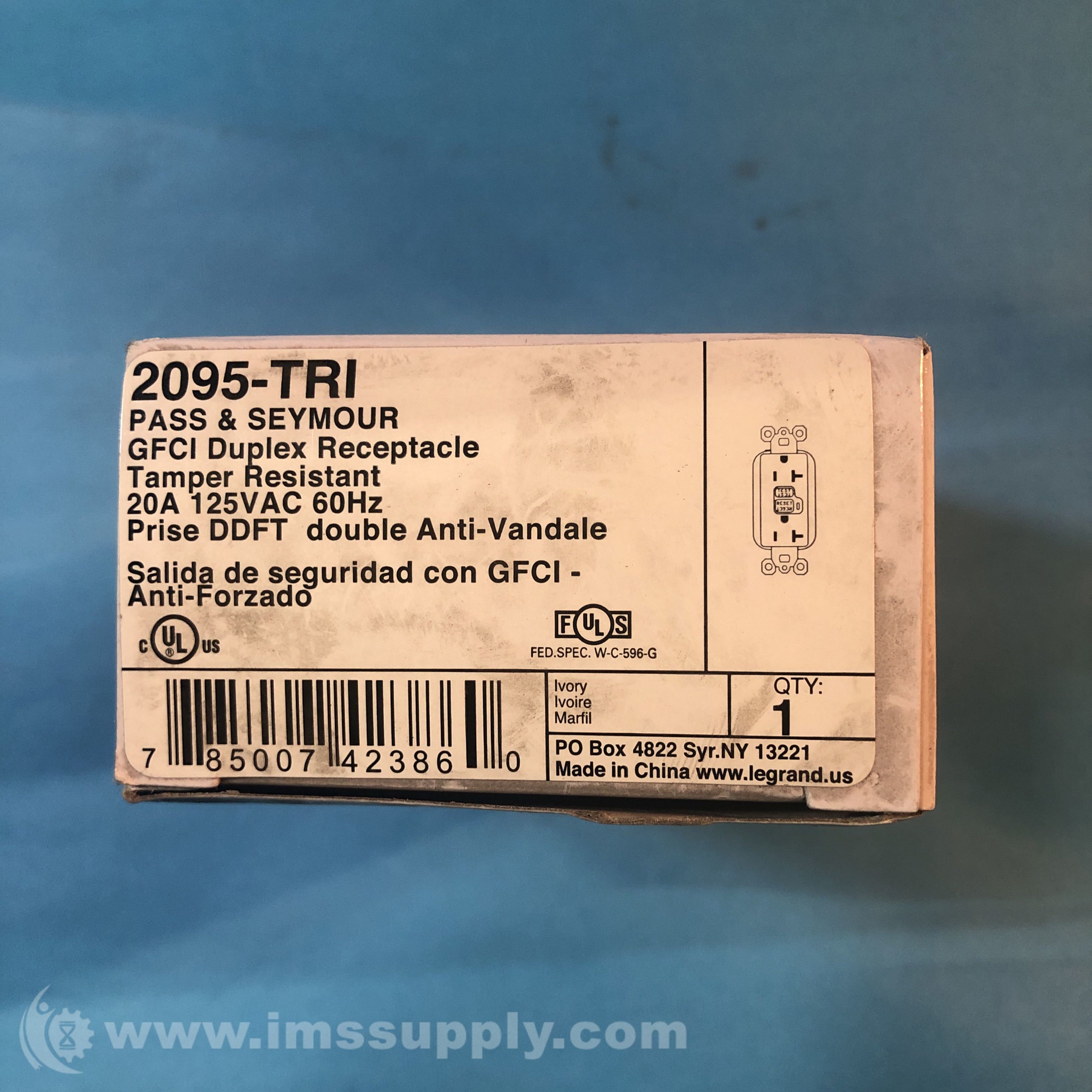 Pass & Seymour 2095-TRI Tamper Resistant Plugtail - IMS Supply