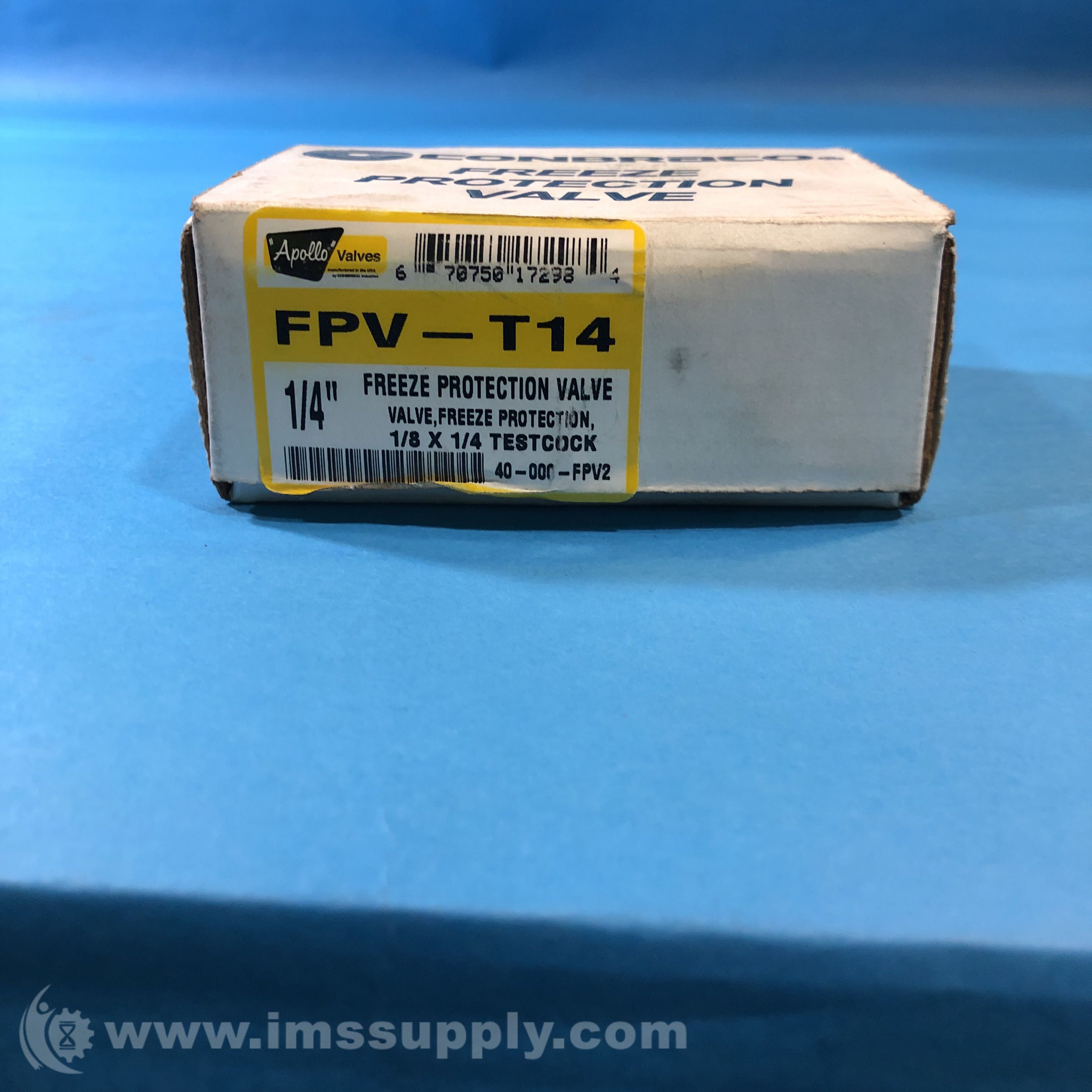 Apollo FPV-T14 1/4 Bronze Freeze Protection Valve, 1/8 x 1/4 - IMS Supply
