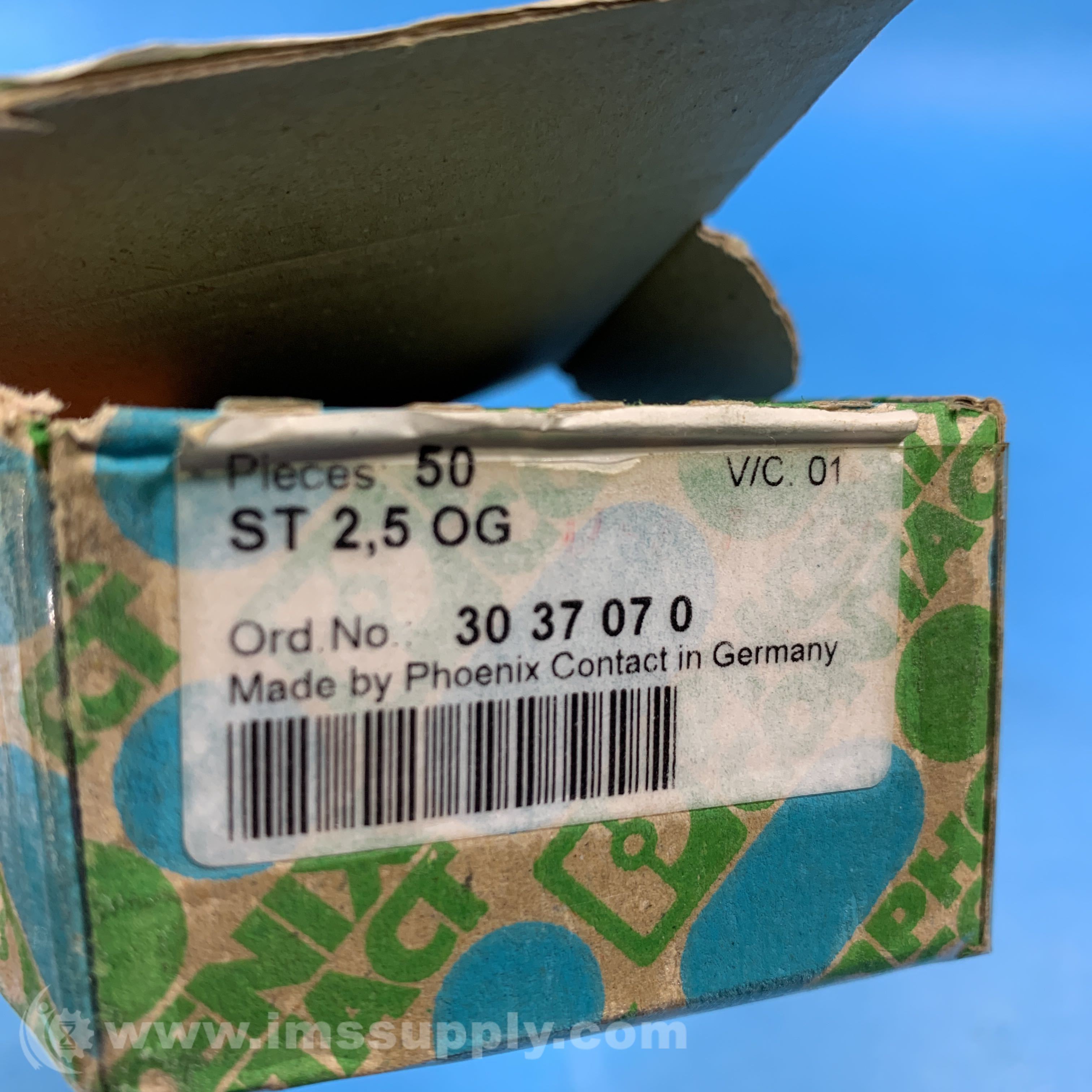 Phoenix Contact D-32825 Box of 50 Terminal Block - IMS Supply