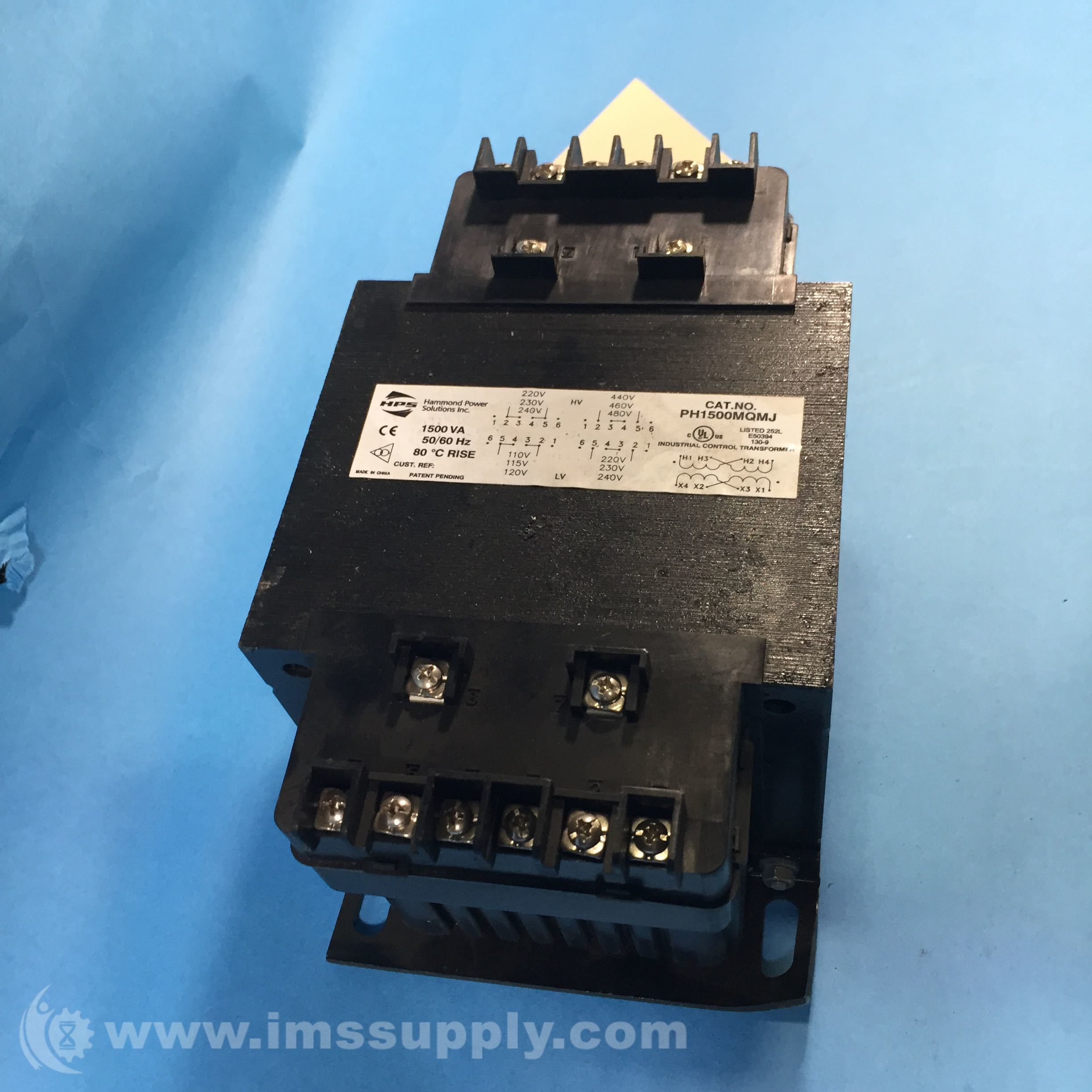 Hammond PH1500MQMJ Control Transformer, 1500 VA, 50/60 Hz - IMS Supply