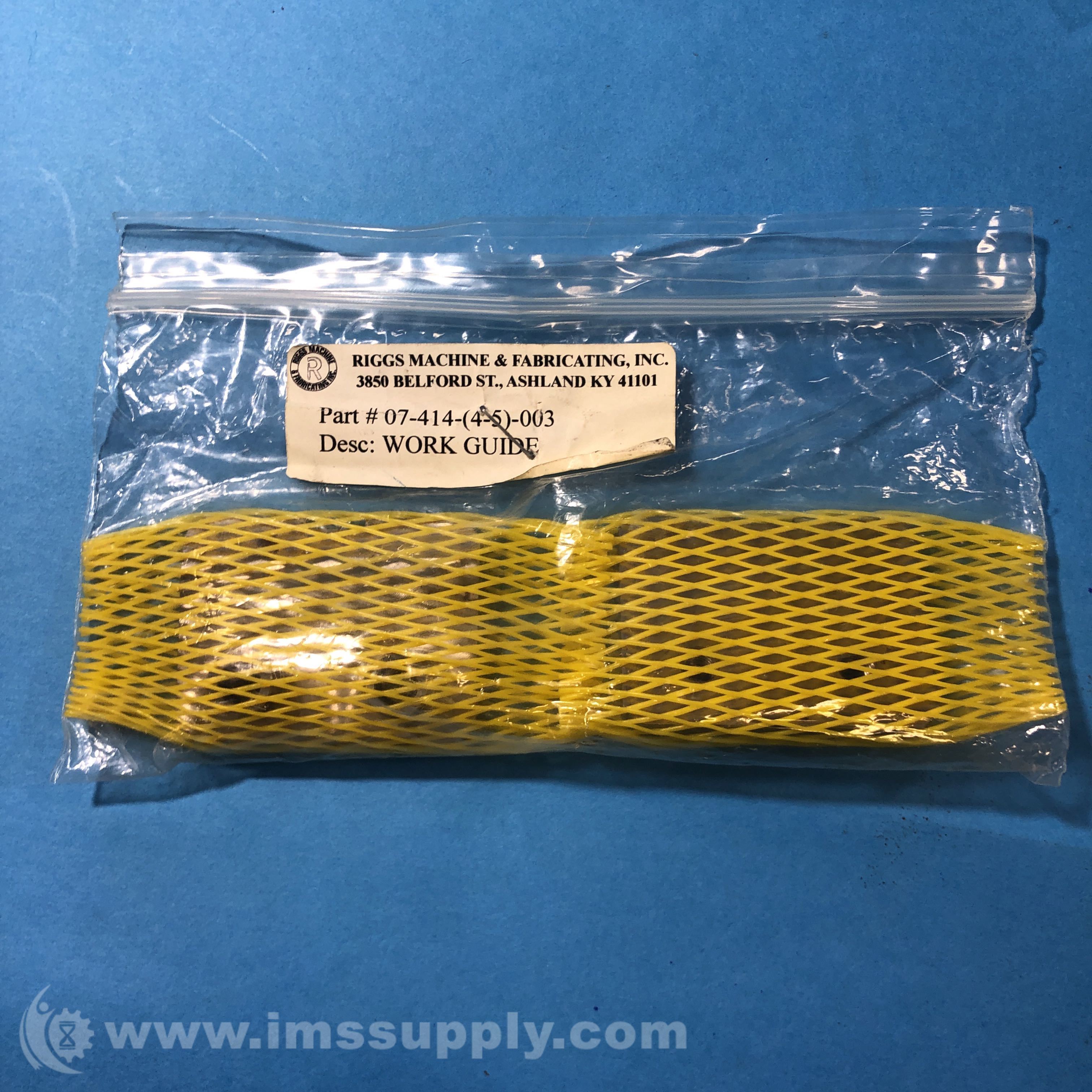 Riggs Machine & Fabricating, Inc. 07-414-(4-5)-003 Bag of 2 Guide - IMS ...
