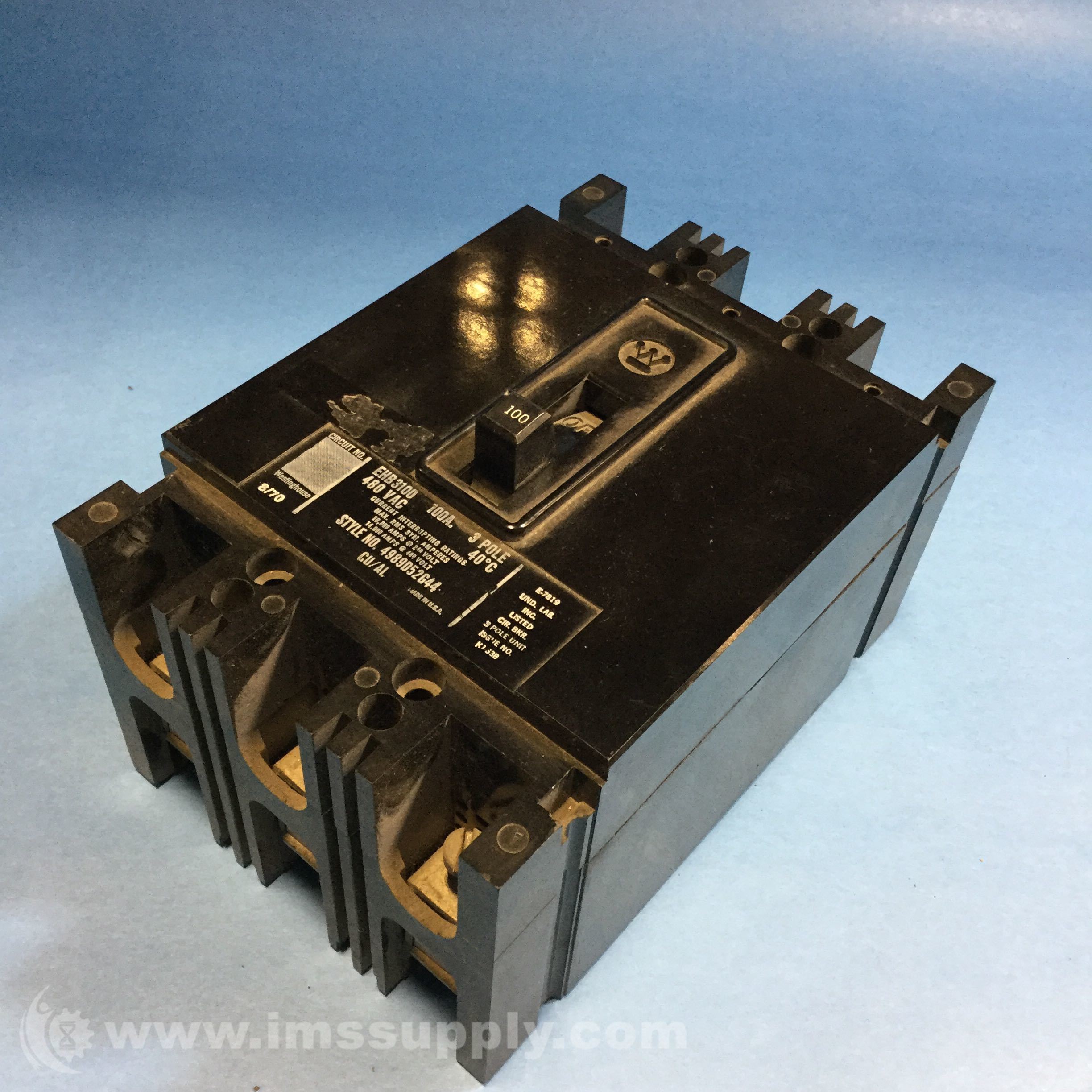 Westinghouse EHB3100 Circuit Breaker - IMS Supply