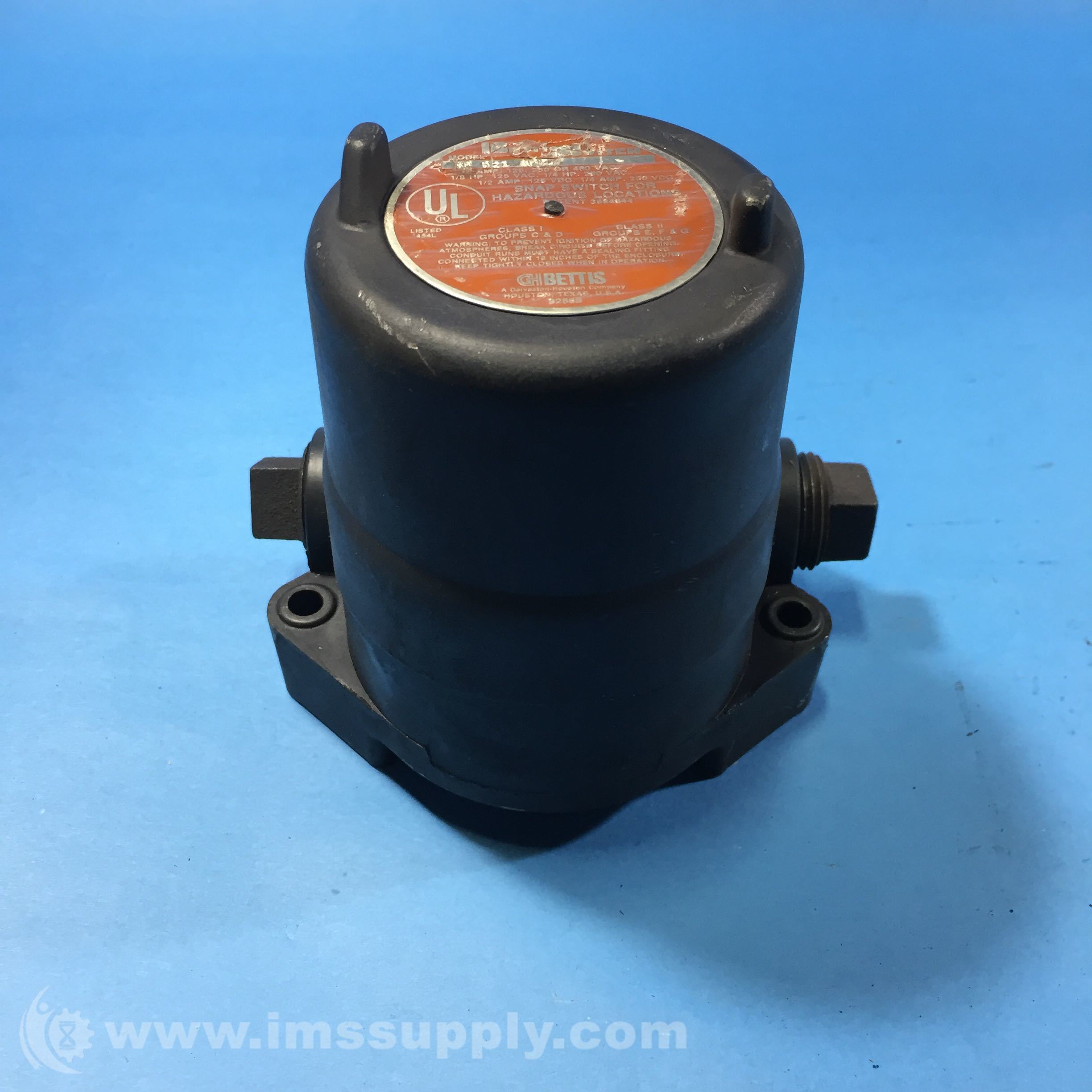 Bettis 3R 021 AFC Snap Switch, 15 Amp, 125-480 VAC - IMS Supply