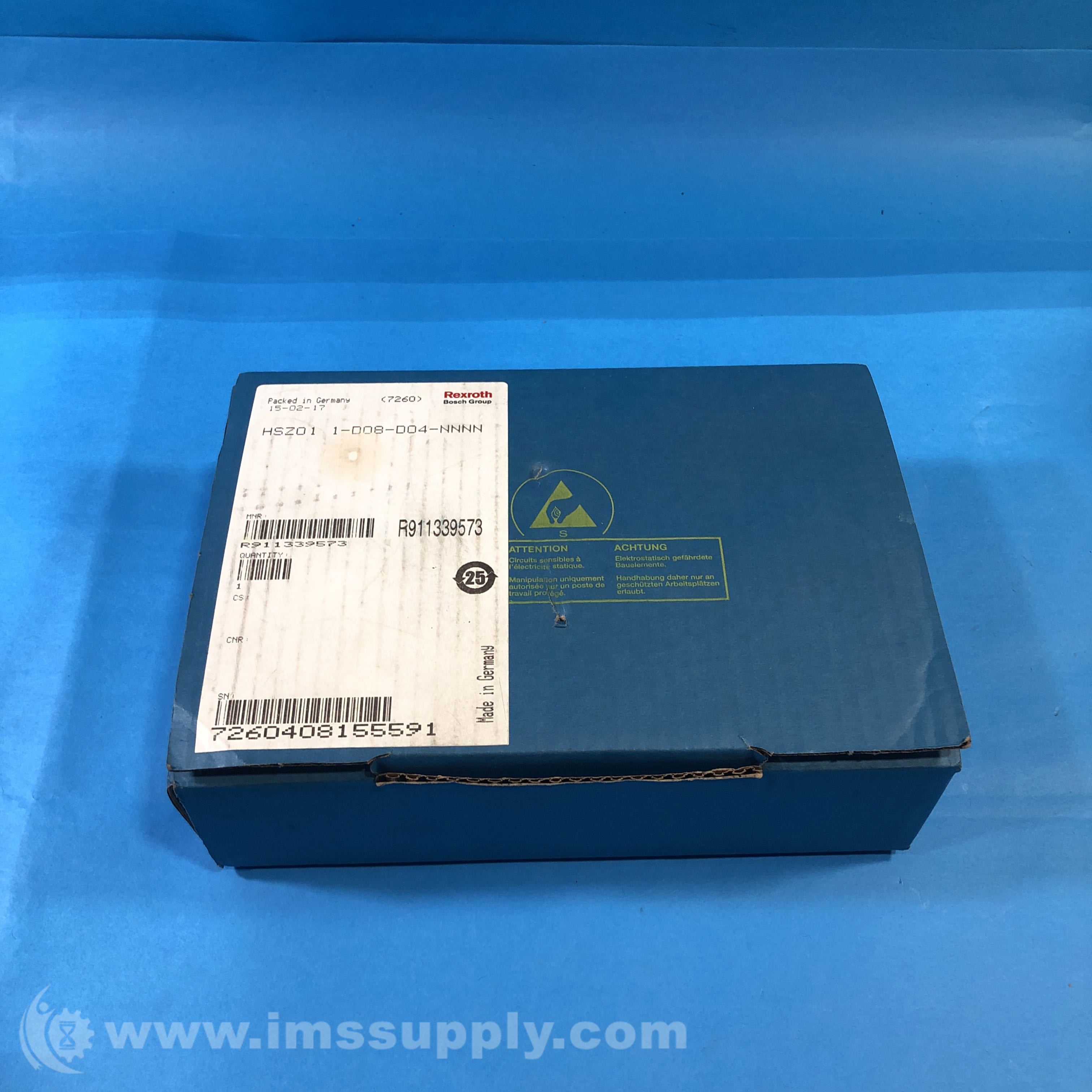 Bosch Rexroth HSZ01.1-D08-D04-NNNN Power Supply - IMS Supply