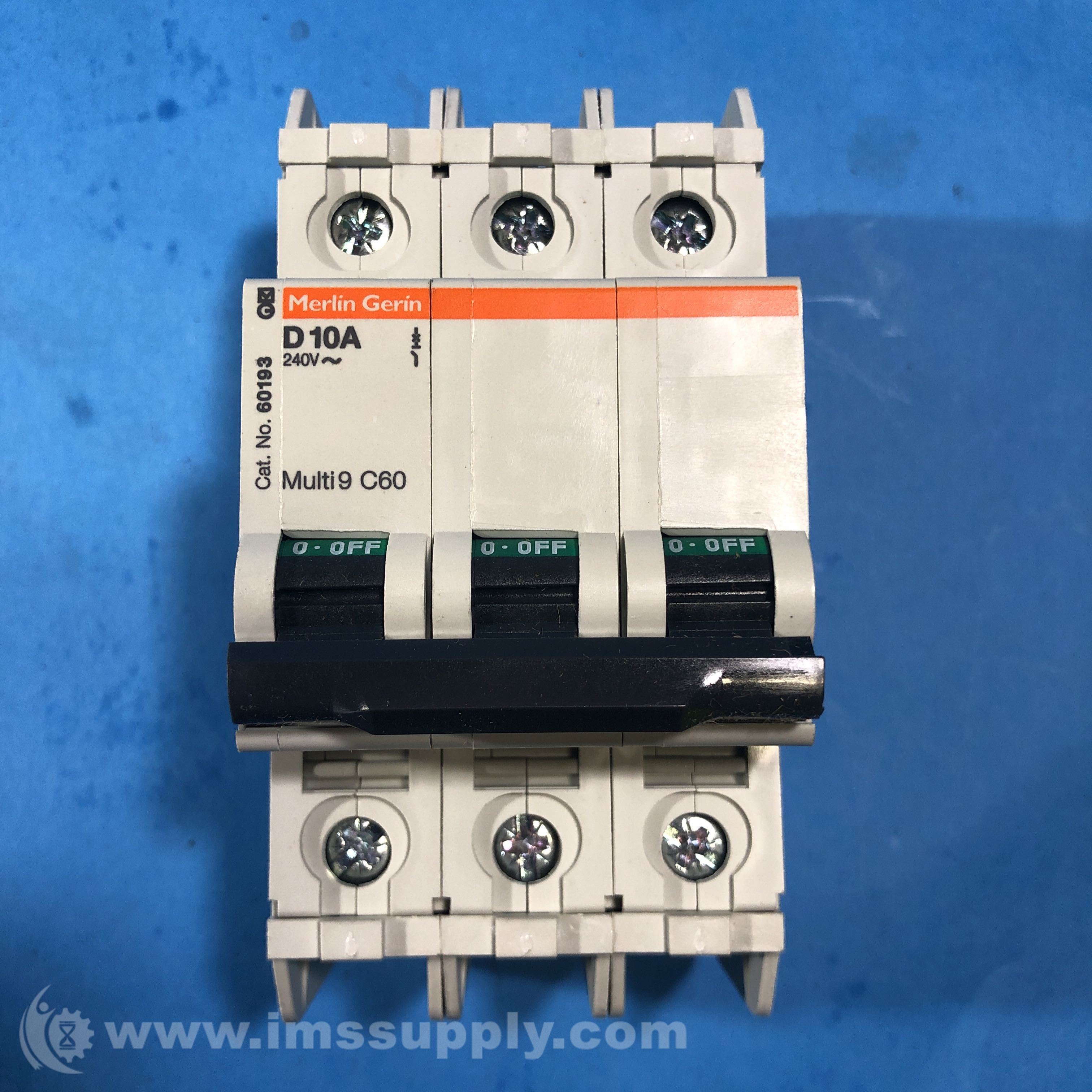 Schneider Electric 60193 Circuit Breaker, Miniature, 3, 10 A - IMS Supply