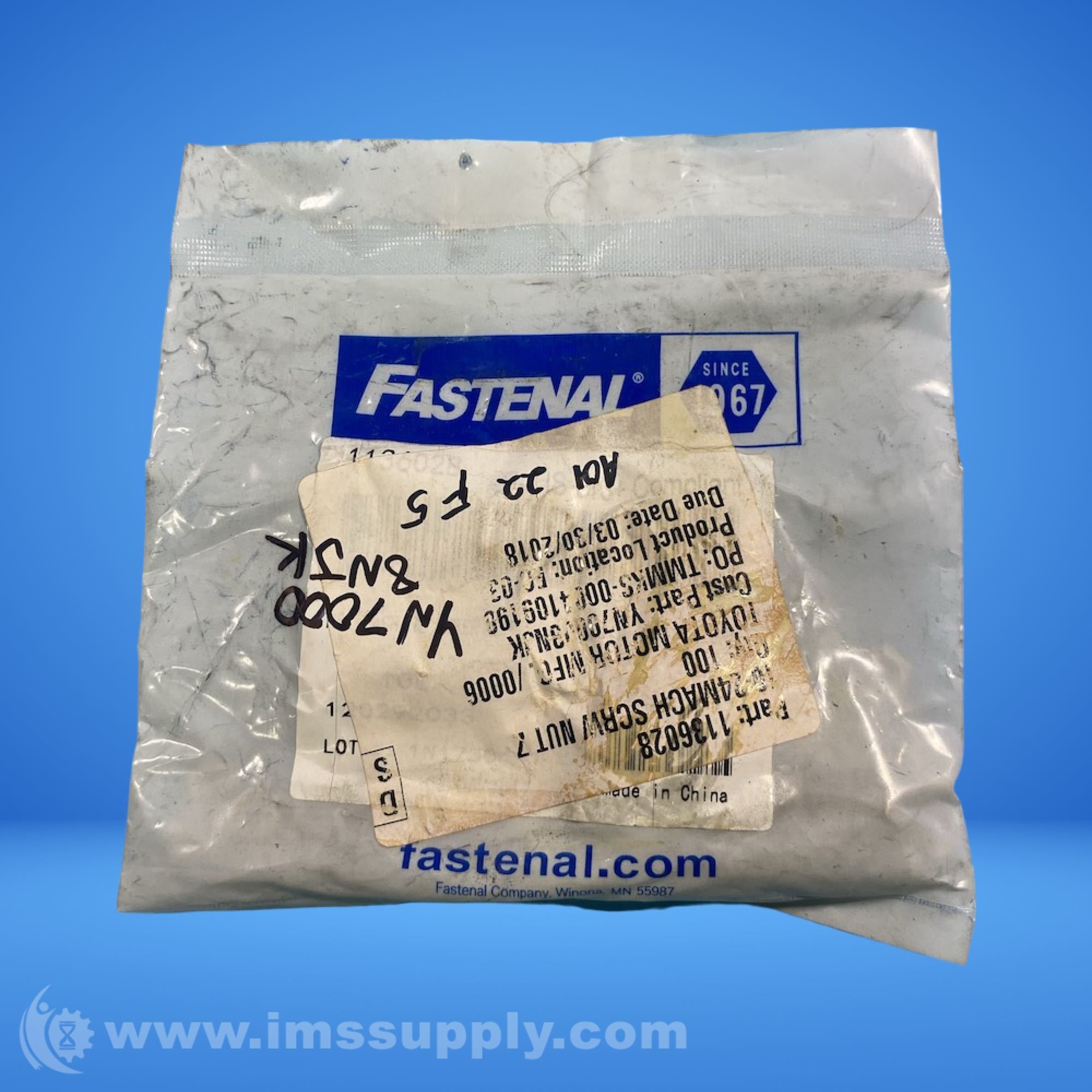 Fastenal 1136028 Bag of 100 - IMS Supply