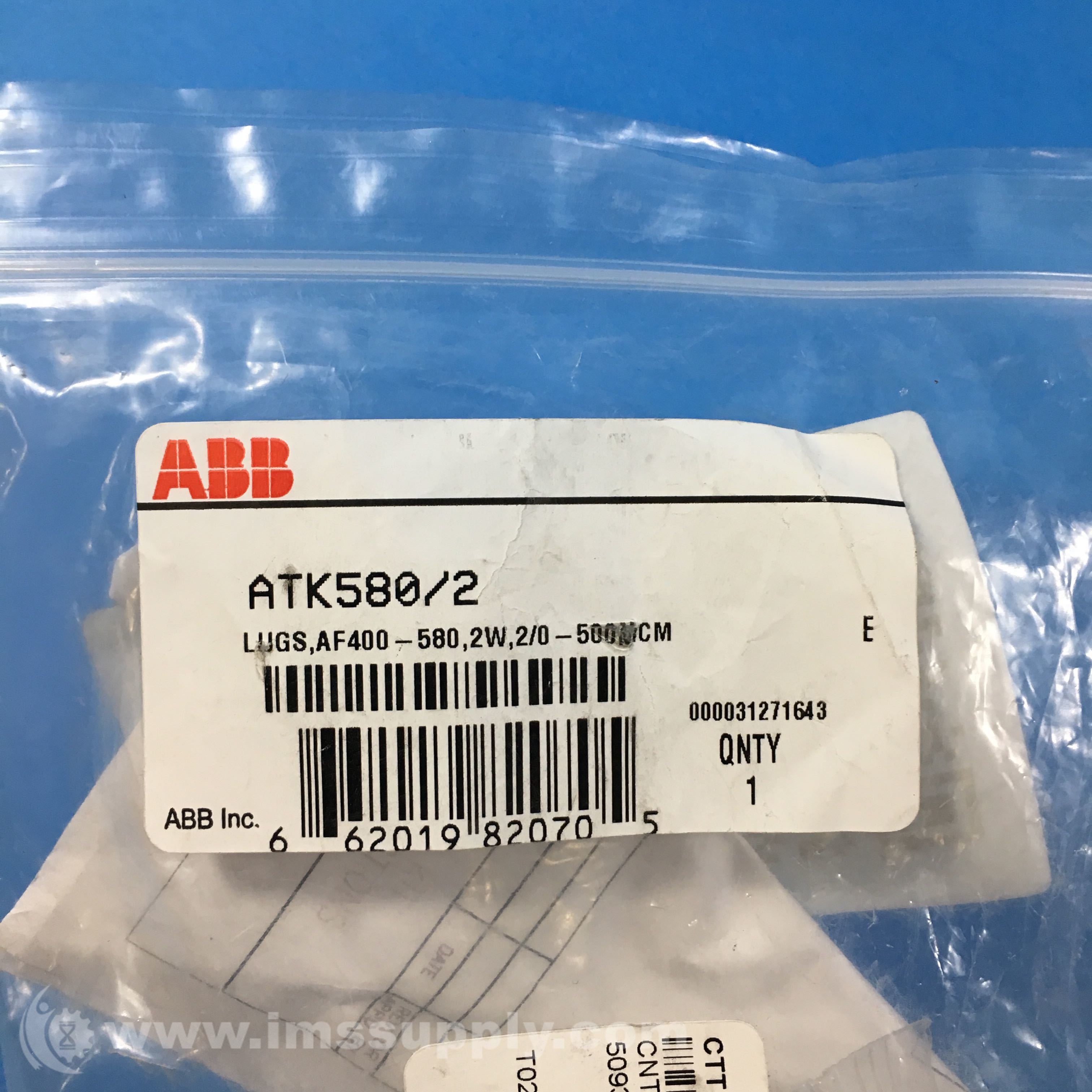 ABB ATK580/2 3P Terminal Lug Kit - IMS Supply