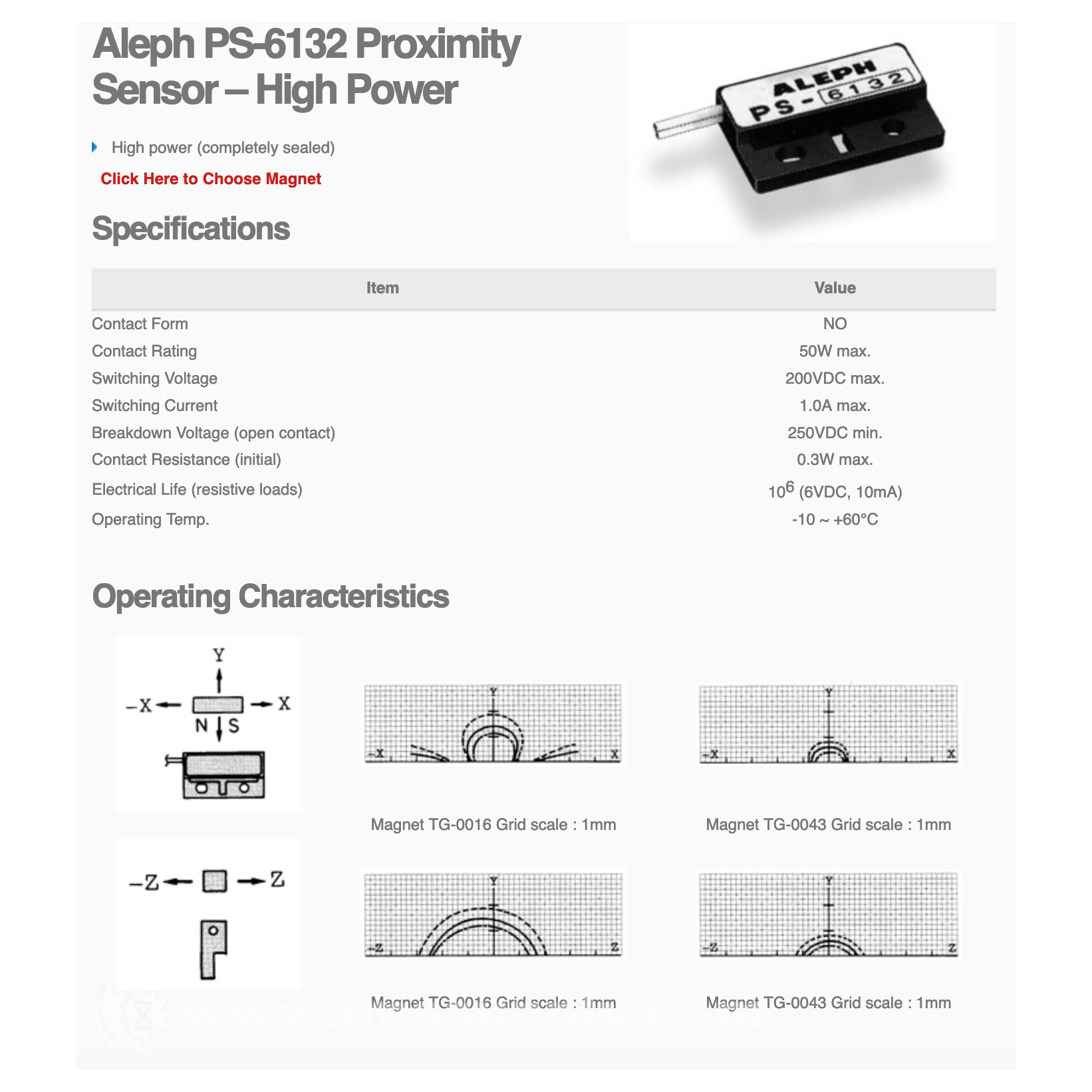 ALEPH INTERNATIONAL PS-6132 - IMS Supply