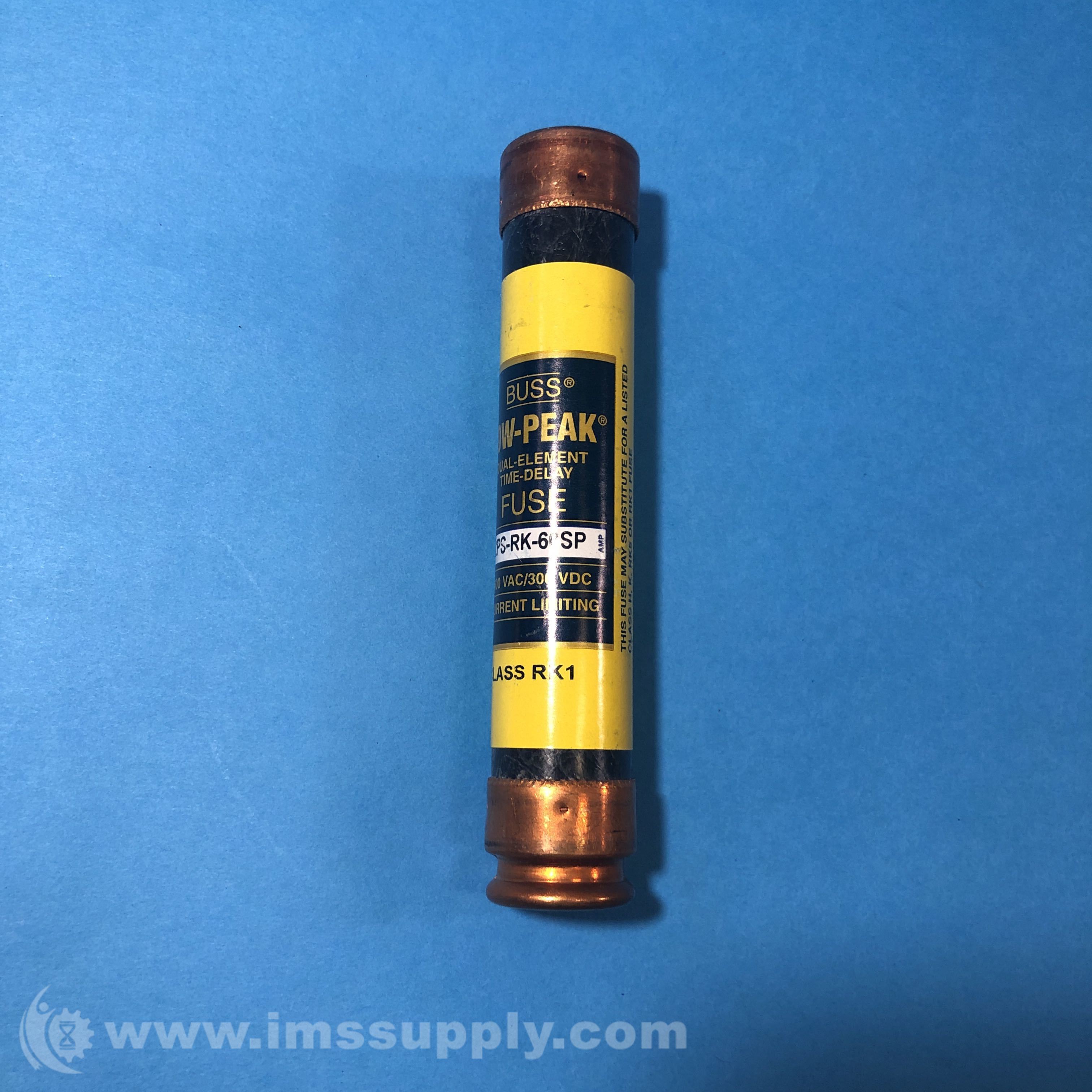 Bussmann LPS-RK-60SP Fuse: 60 A, 600V AC, 5-1/2 in L x 1-1/16 in - IMS ...