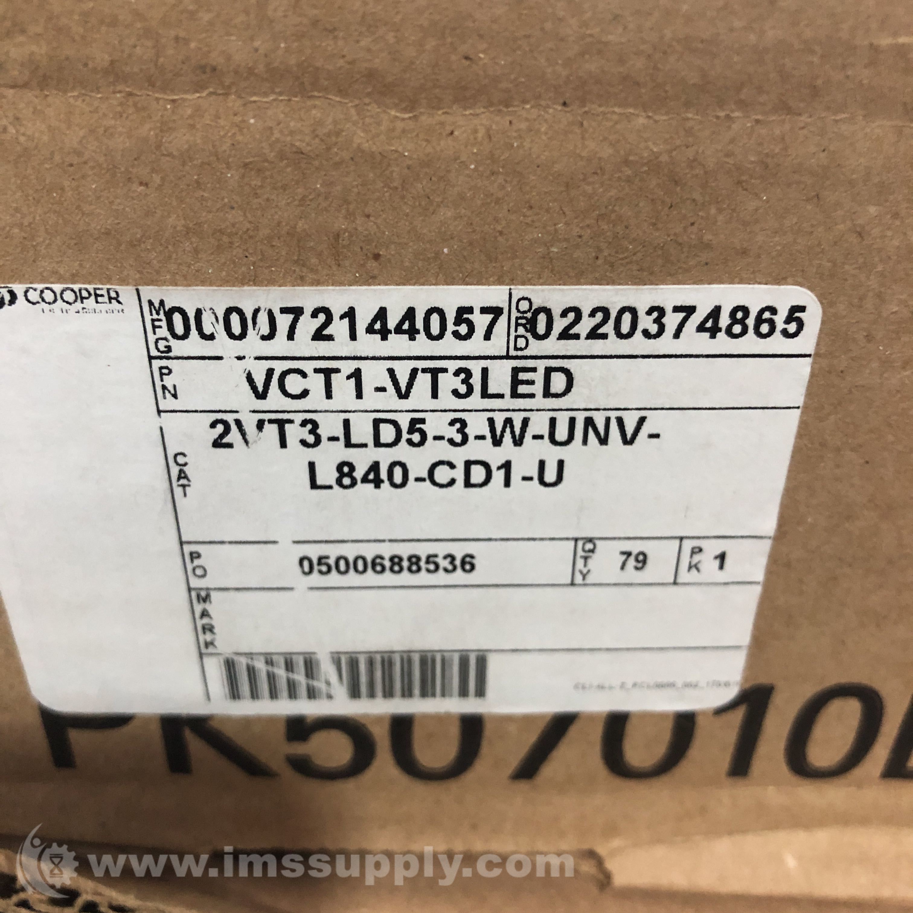 Cooper Lighting 2VT3-LD5-3-W-UNV-L840-CD1-U Metalux Vaportite LED - IMS ...