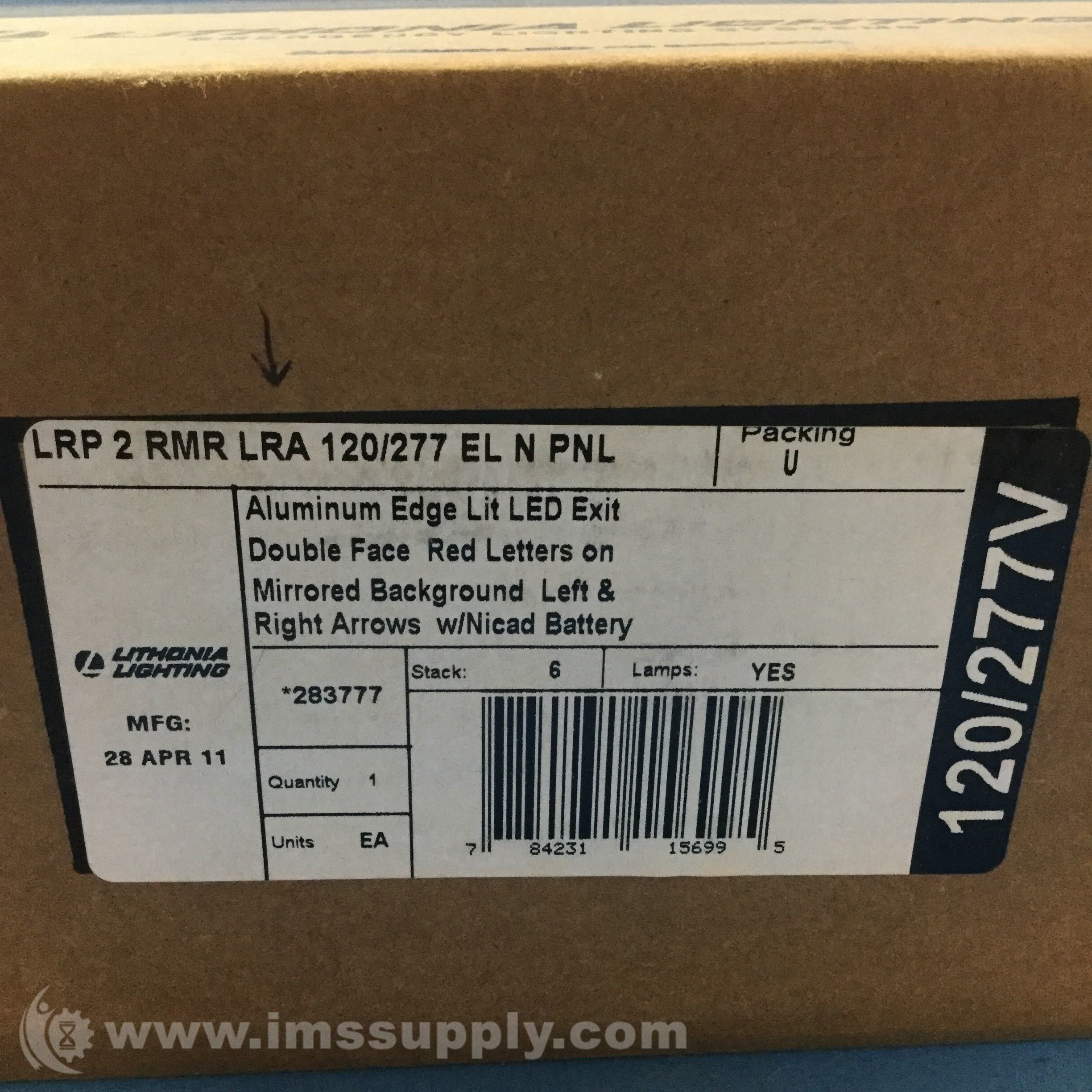 Lithonia Lighting LRP 2 RMR LRA 120/277 EL N PNL Aluminum, Edge - IMS ...