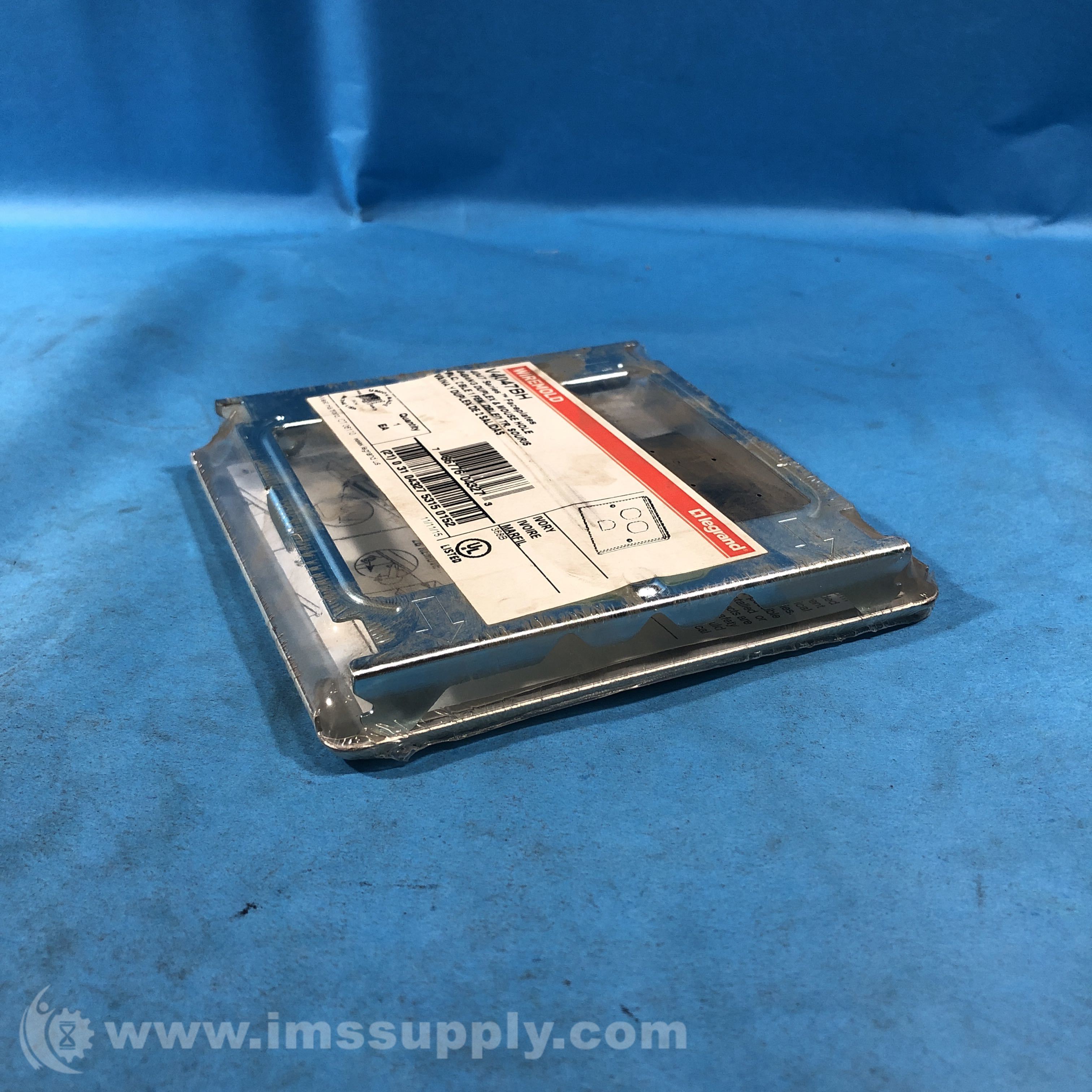 Wiremold V4047BH Faceplate, Trim; Steel; Duplex Receptacle; Ivory - IMS ...